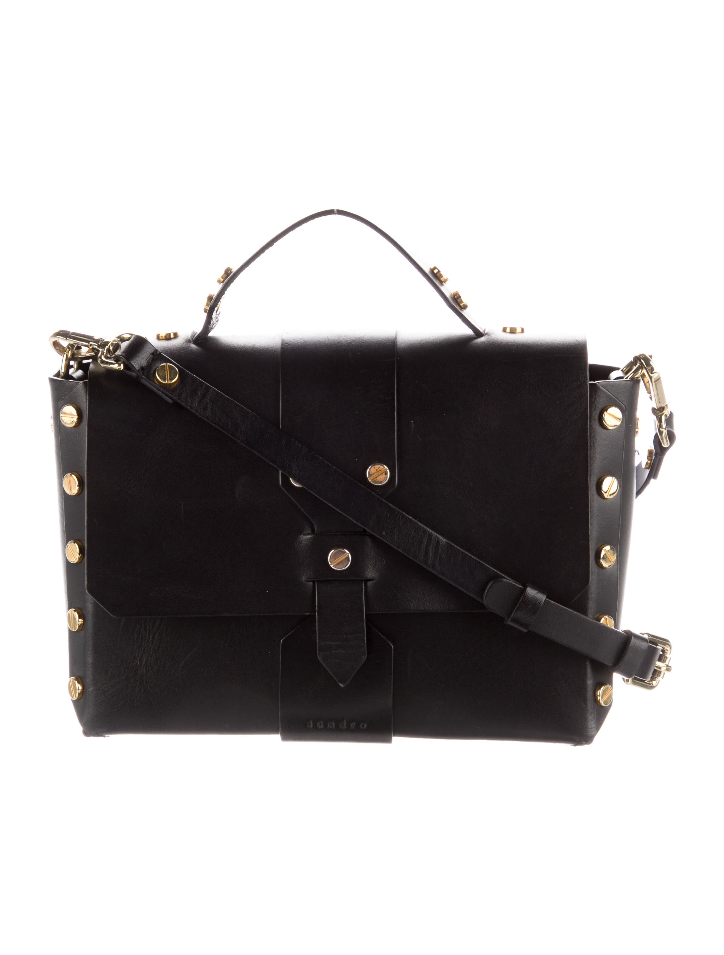 Sandro Leather Crossbody Bag - Black Crossbody Bags, Handbags ...
