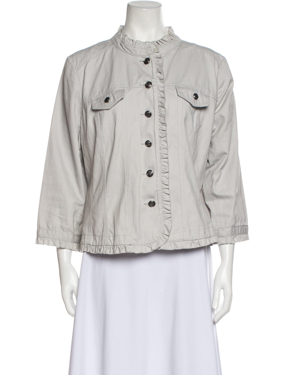 Sandro Denim Jacket - Grey Jackets, Clothing - WS2114877 | The RealReal