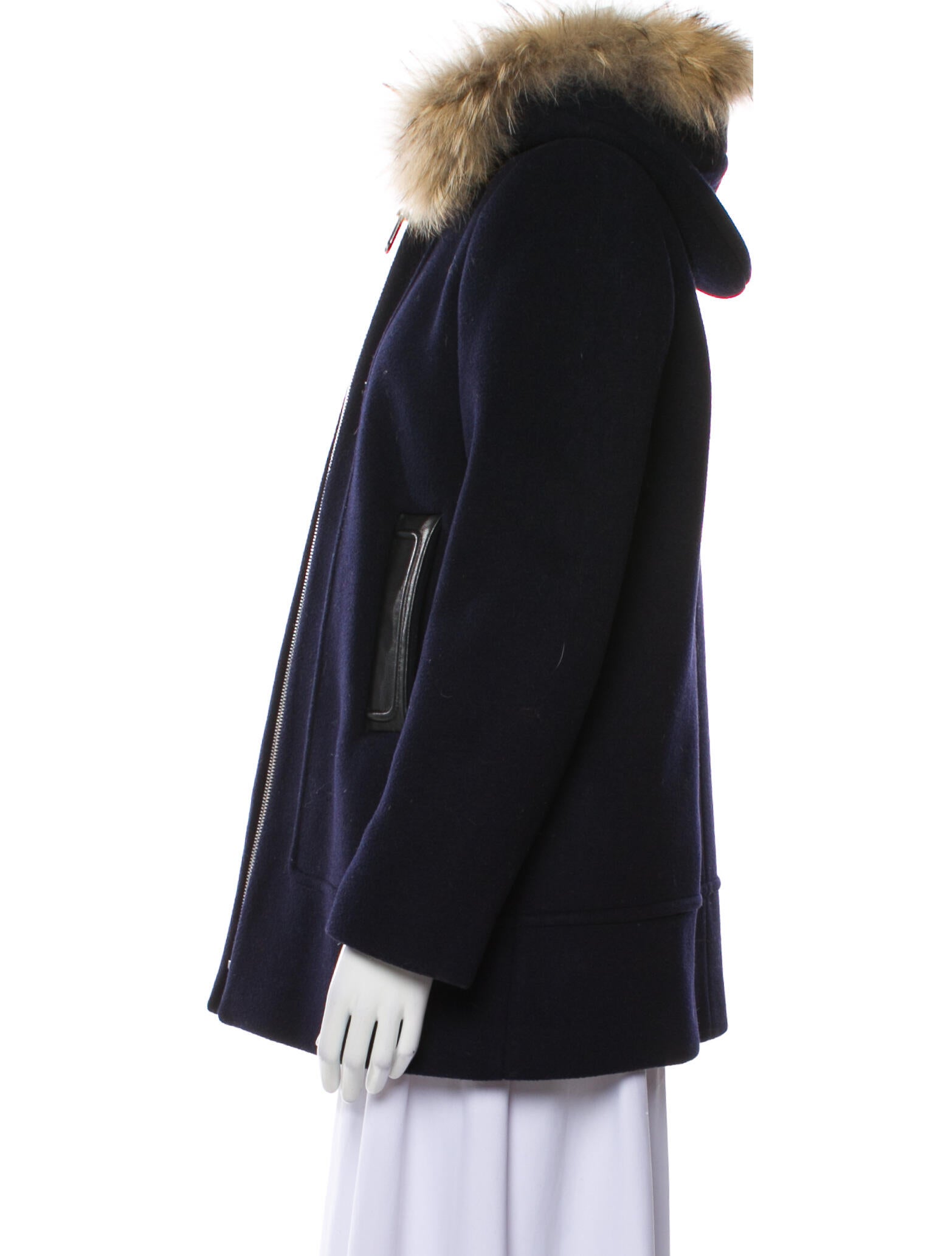 Sandro Wool Knee-Length Coat - Black Coats, Clothing - WS226641 | The ...
