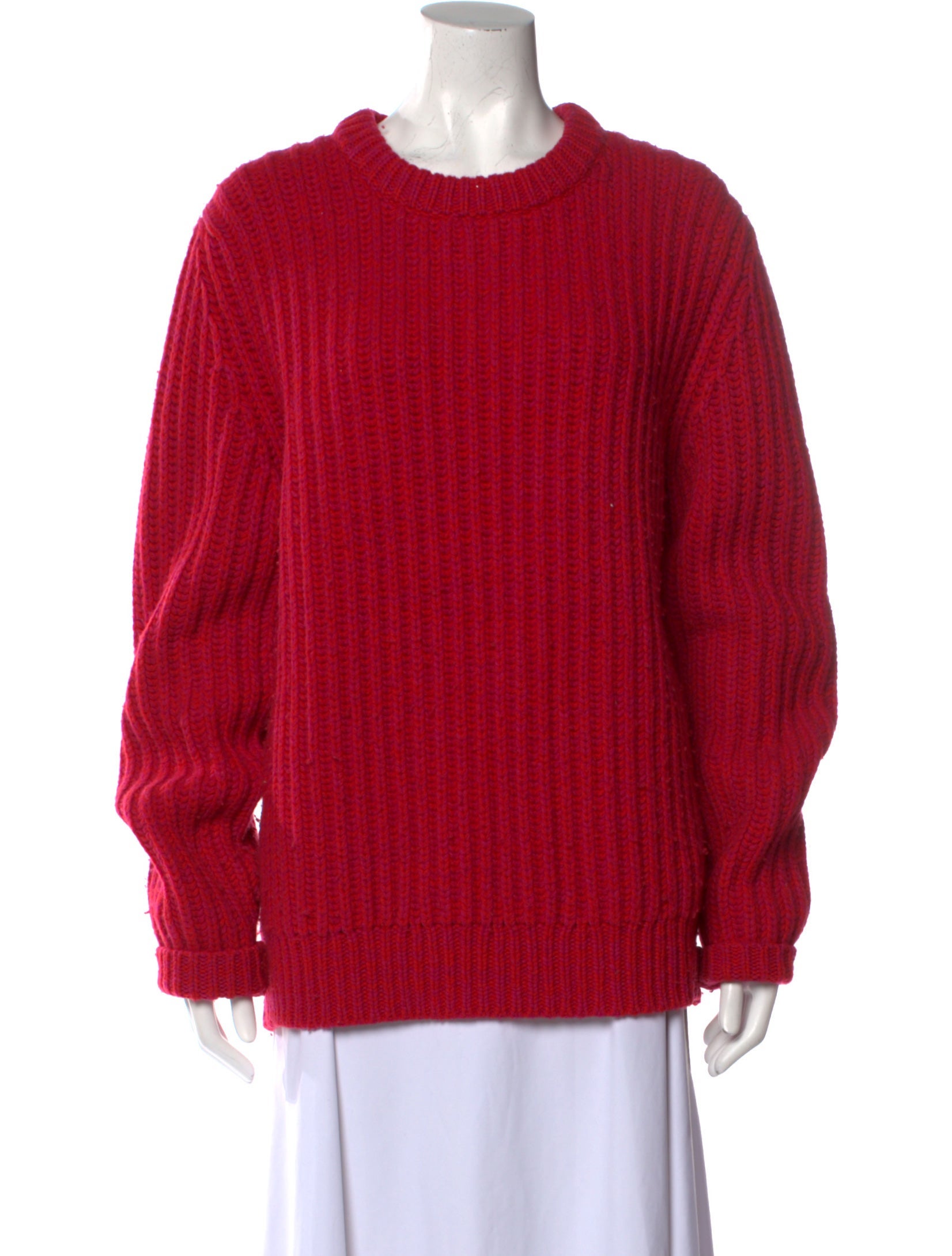 Sandro Crew Neck Sweater - Red Knitwear, Clothing - WS2130453 | The ...