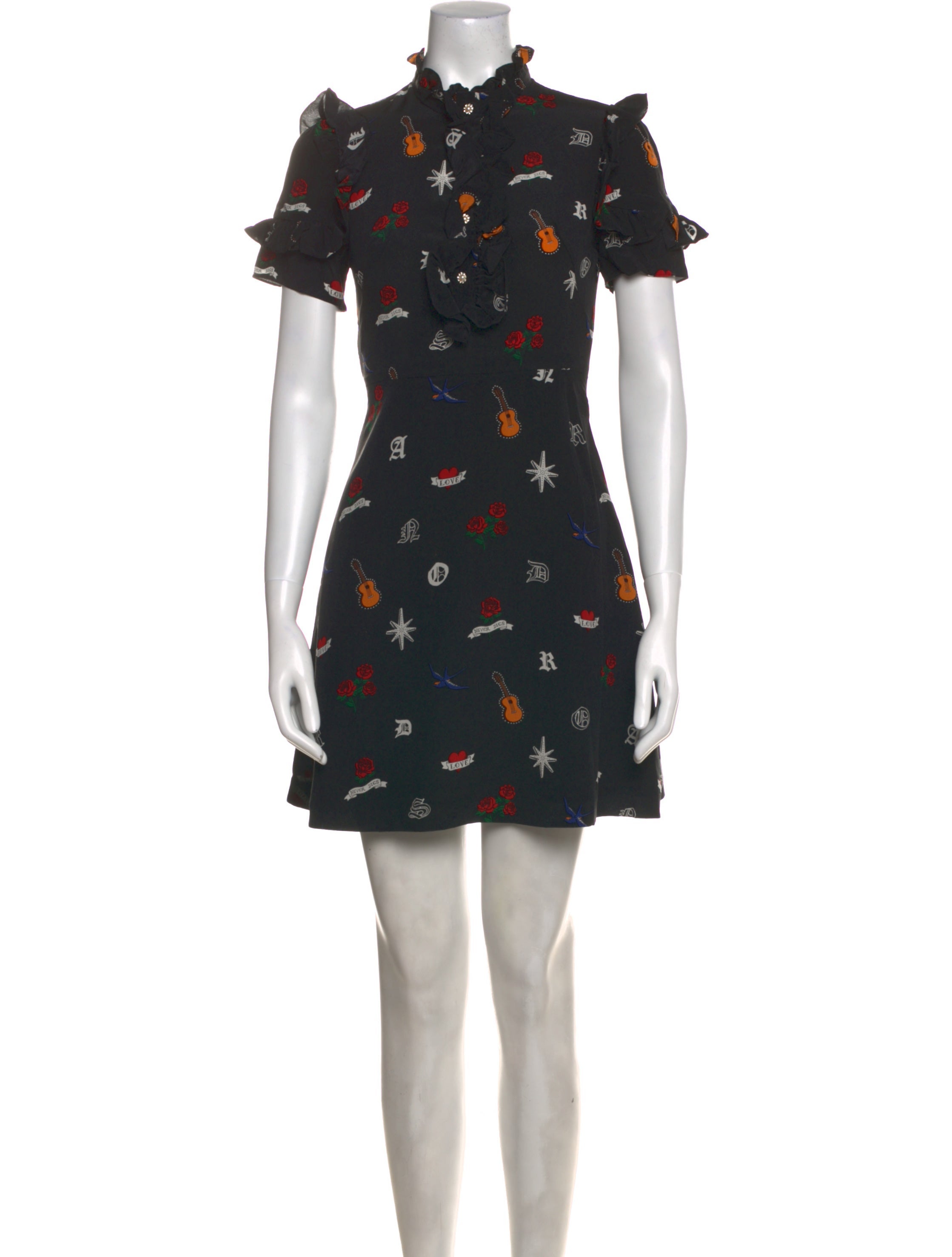 Sandro Silk Mini Dress - Black Dresses, Clothing - WS2133476 | The RealReal