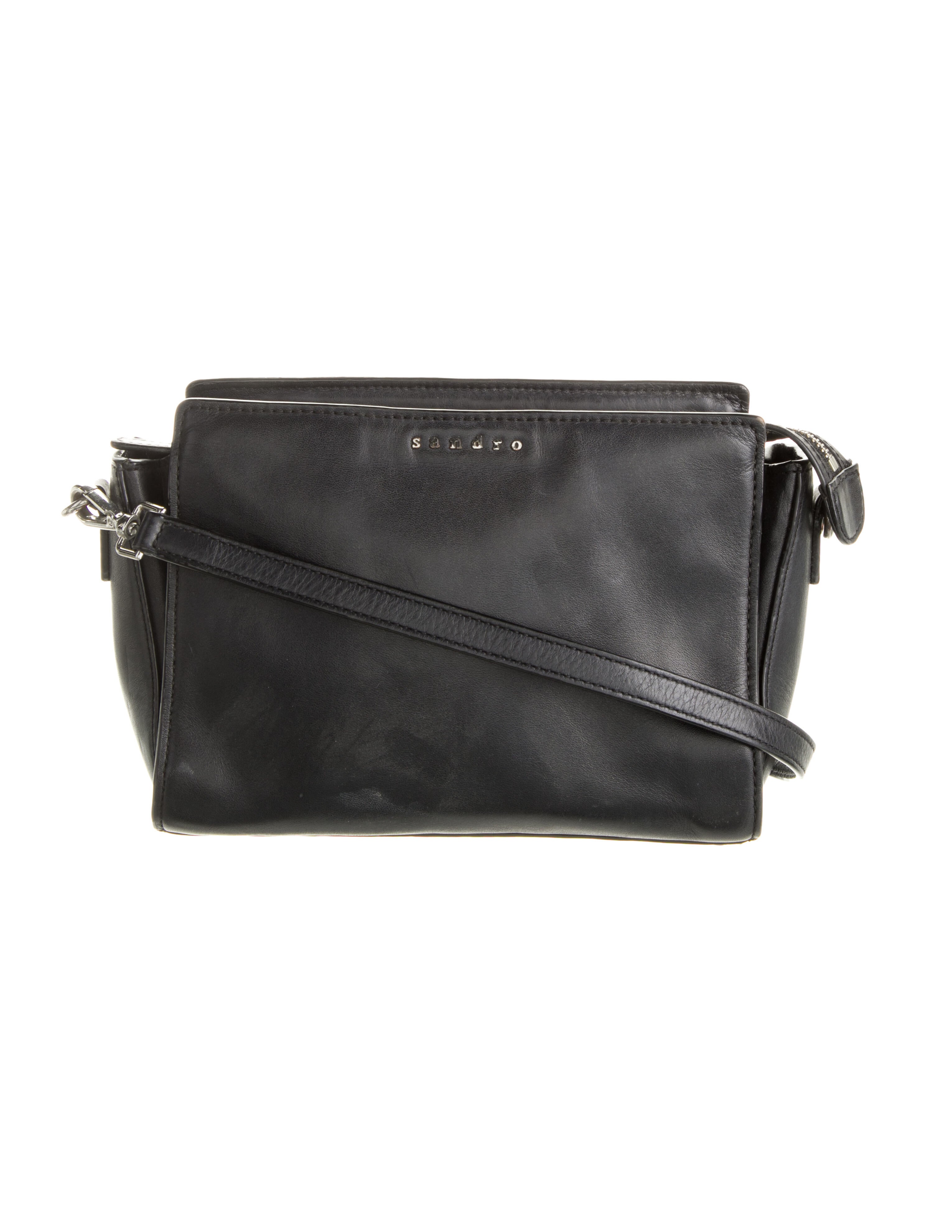 Sandro Leather Crossbody Bag - Black Crossbody Bags, Handbags ...