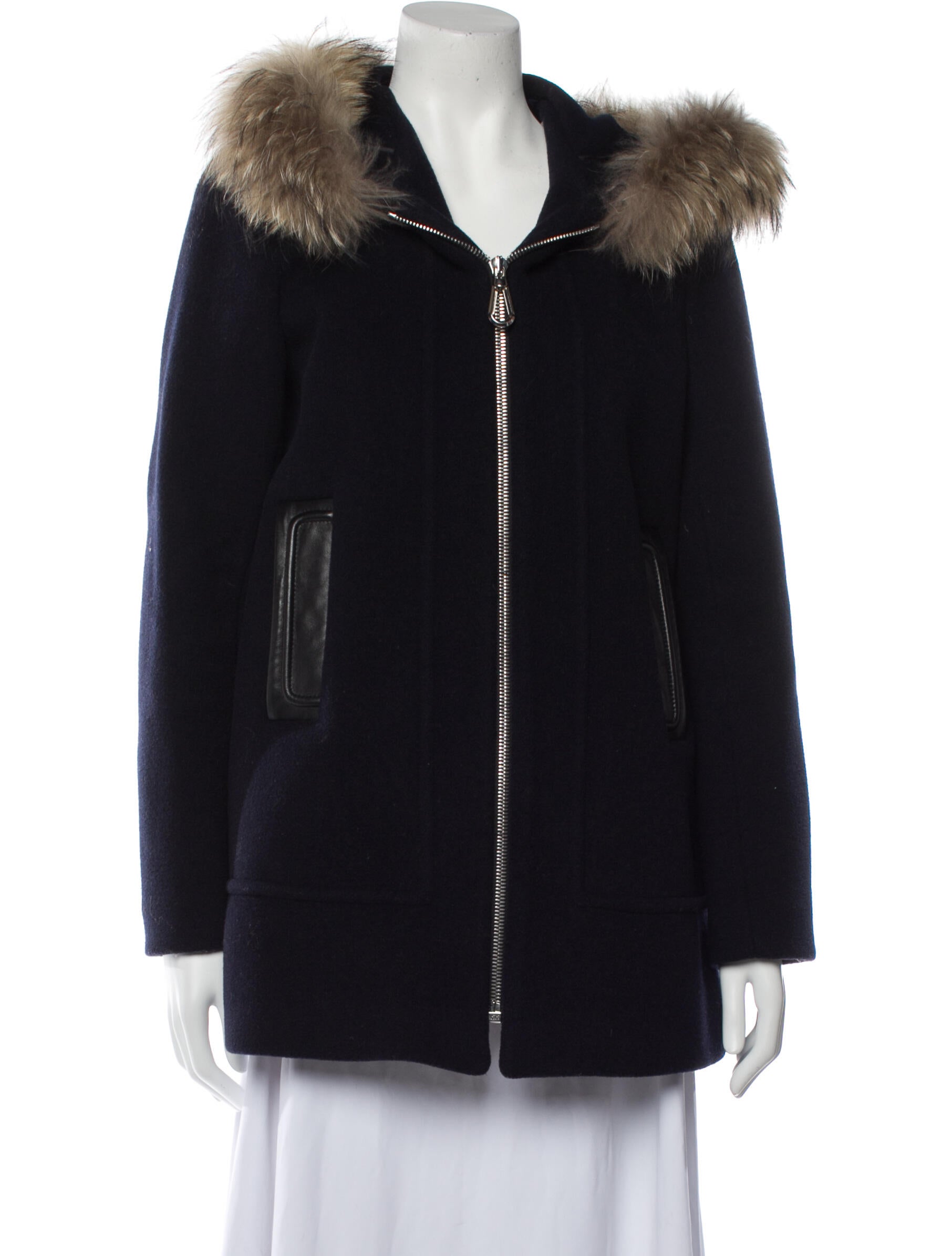 Sandro Coat - Blue Coats, Clothing - WS2139615 | The RealReal