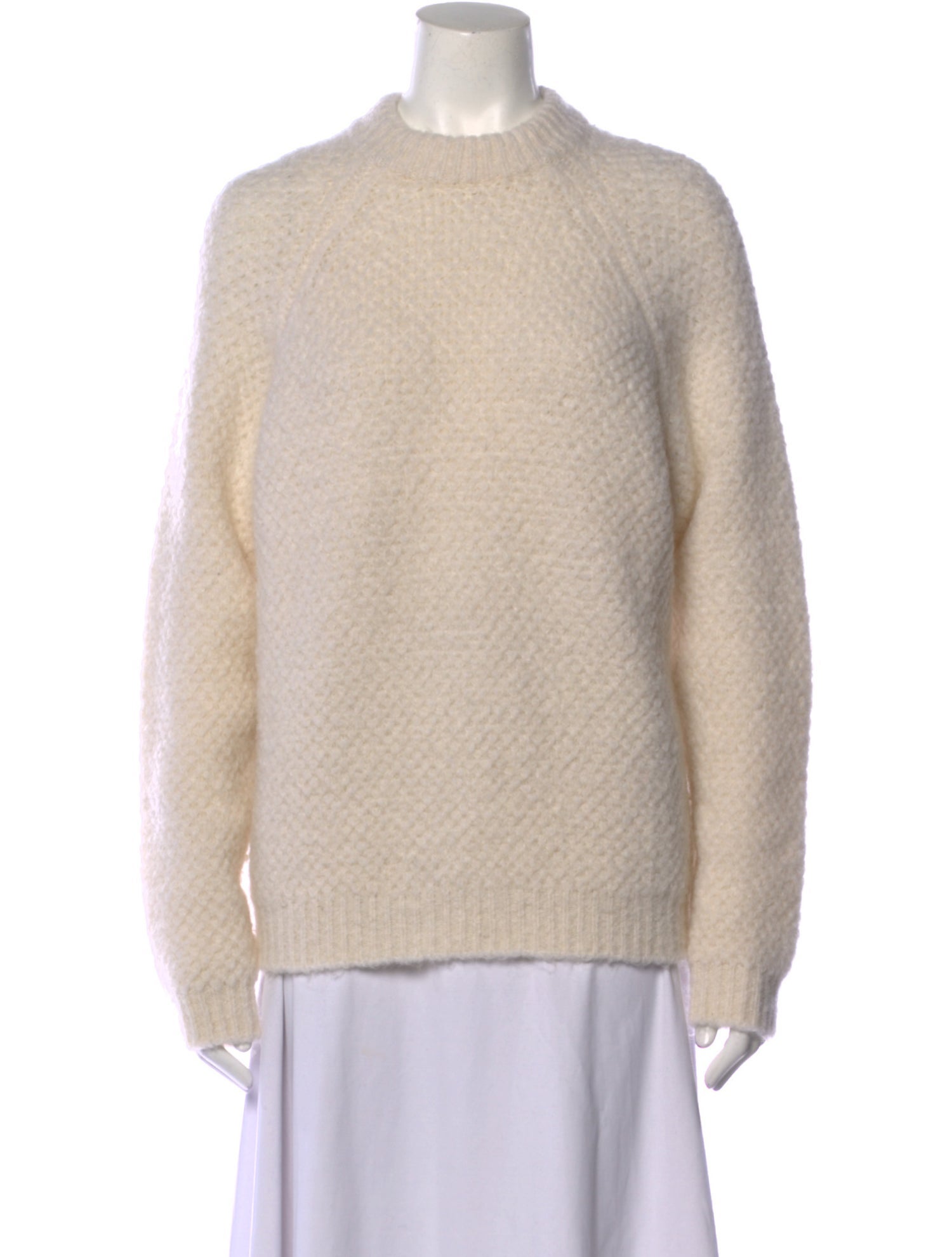Sandro Crew Neck Sweater - Neutrals Knitwear, Clothing - WS2146144 ...