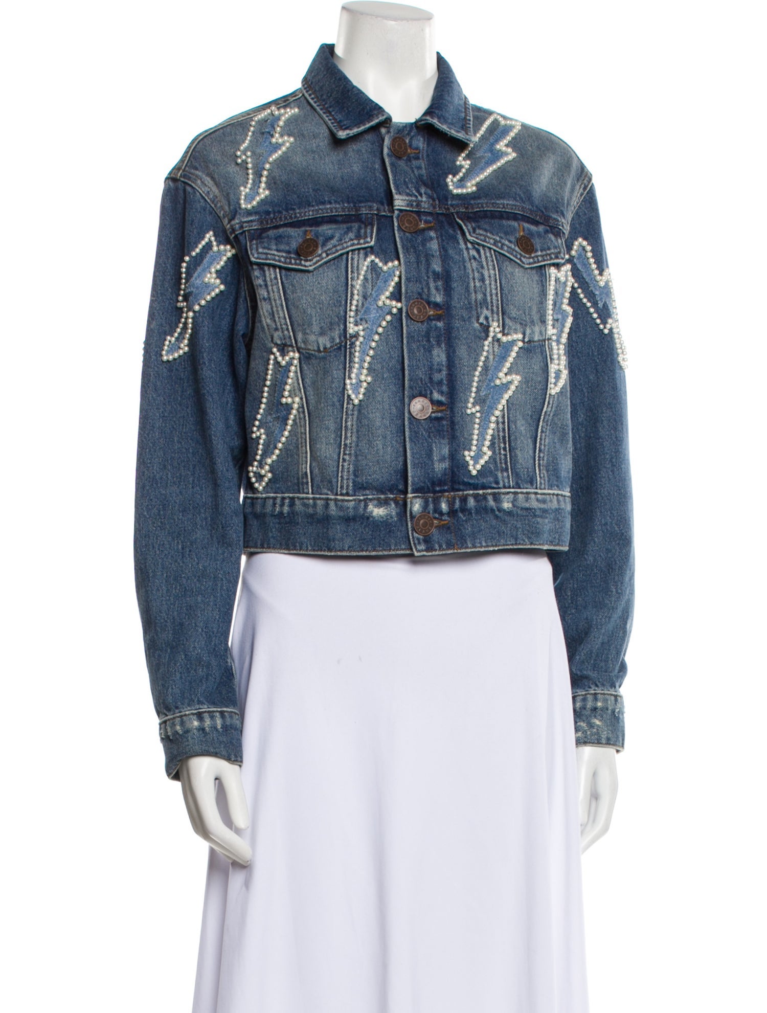 Sandro Denim Jacket - Blue Jackets, Clothing - WS2152403 | The RealReal