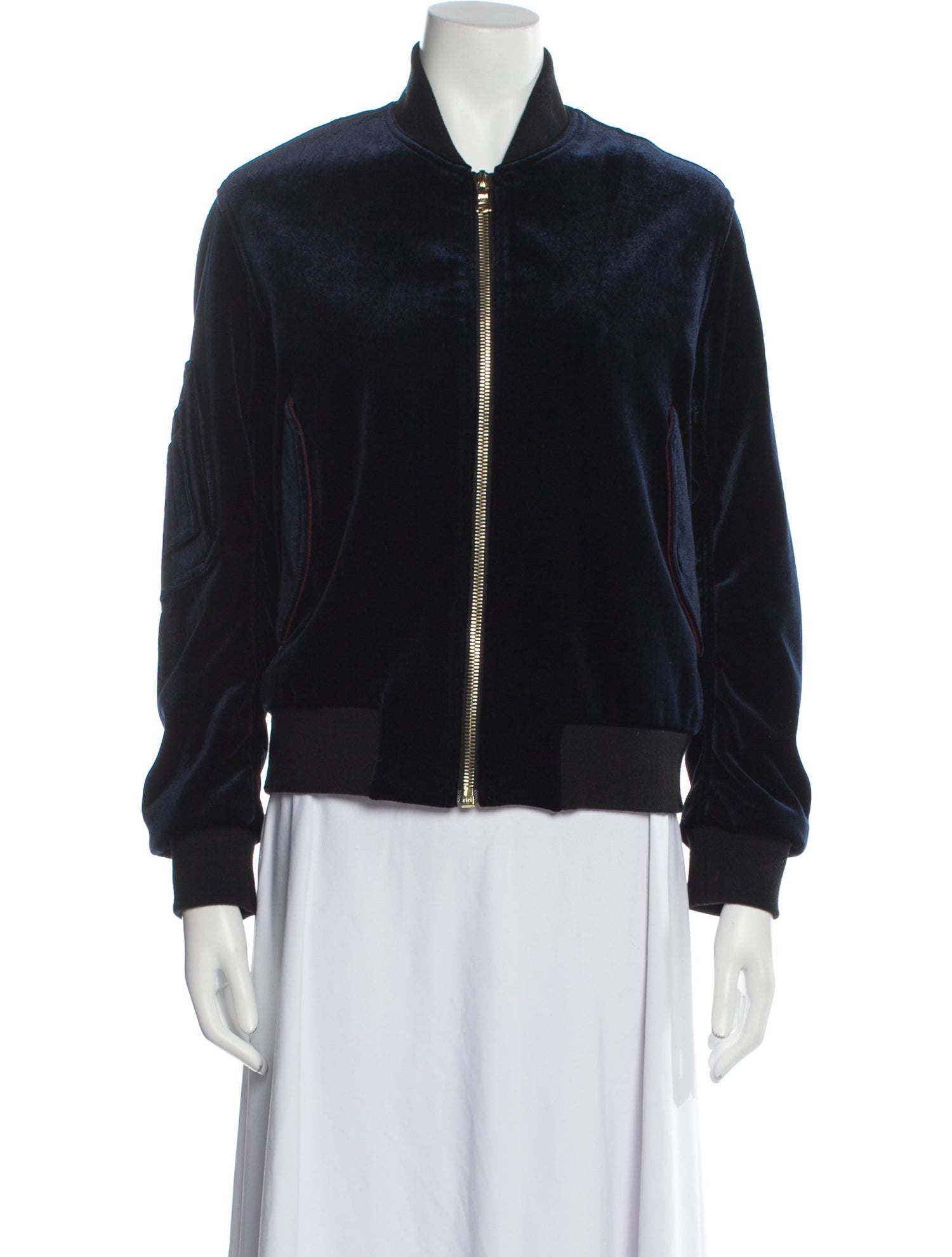 Sandro Bomber Jacket - Blue Jackets, Clothing - WS2153781 | The RealReal