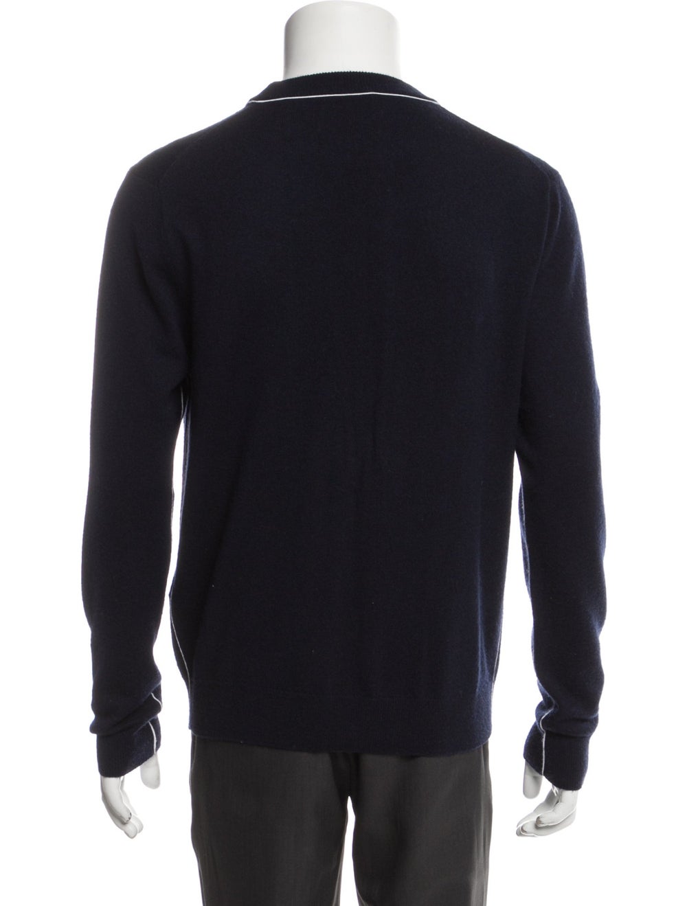 Sandro Crew Neck Long Sleeve Pullover - Blue Sweaters, Clothing ...