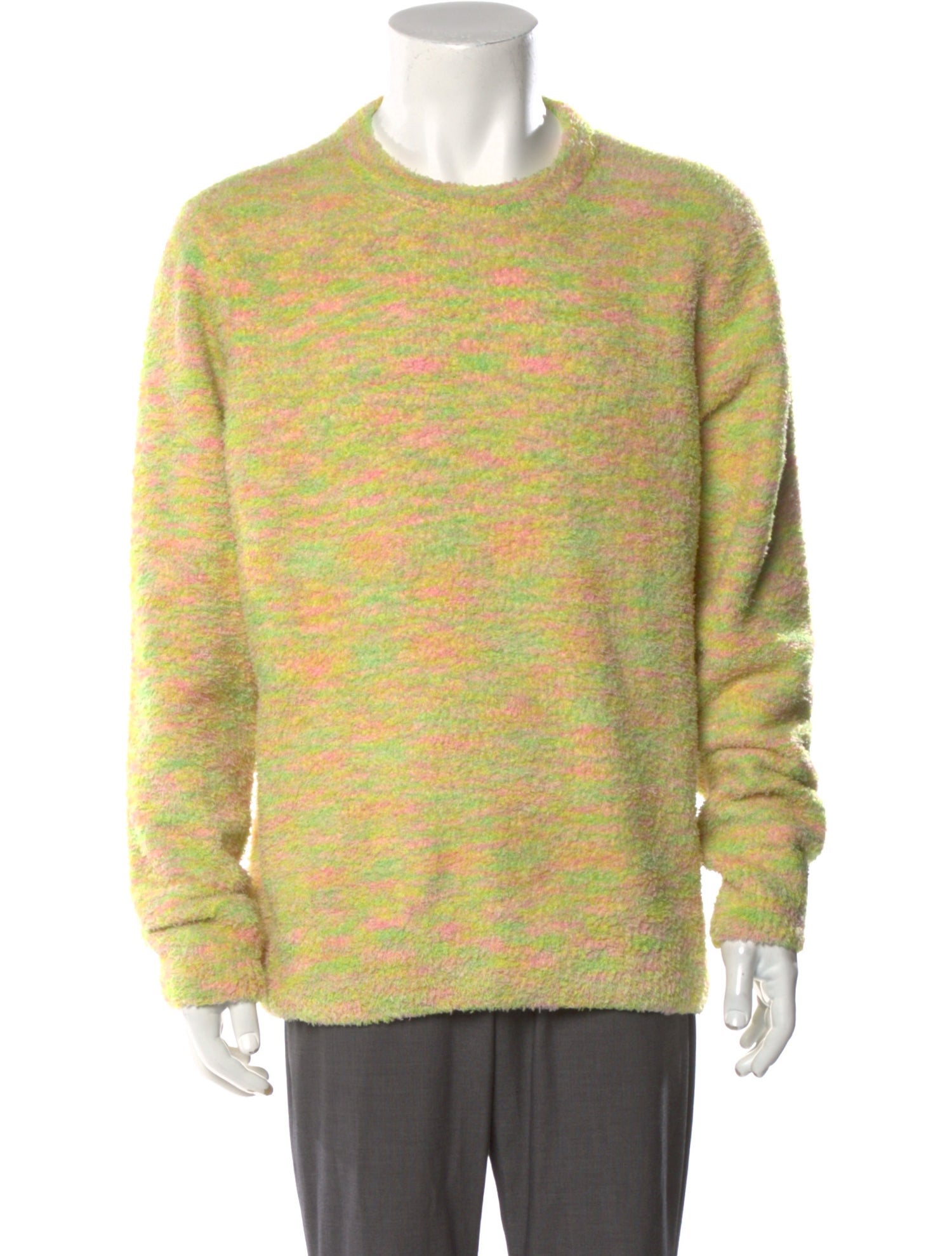 Sandro Crew Neck Long Sleeve Pullover - Yellow Sweaters, Clothing ...