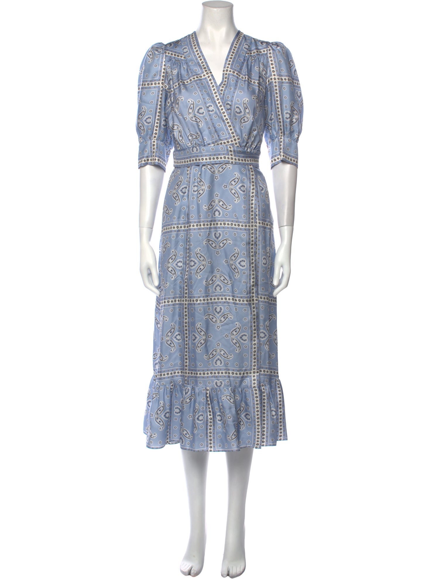 Sandro Silk Long Dress - Blue Dresses, Clothing - WS2160884 | The RealReal