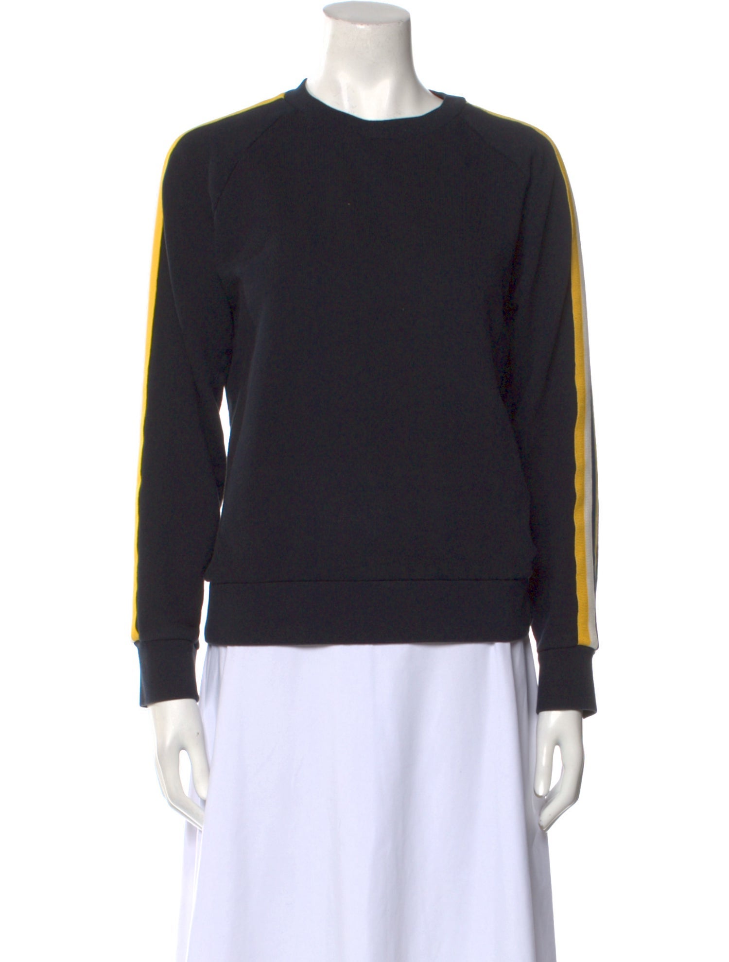 Sandro Crew Neck Long Sleeve Sweatshirt - Black Tops, Clothing ...