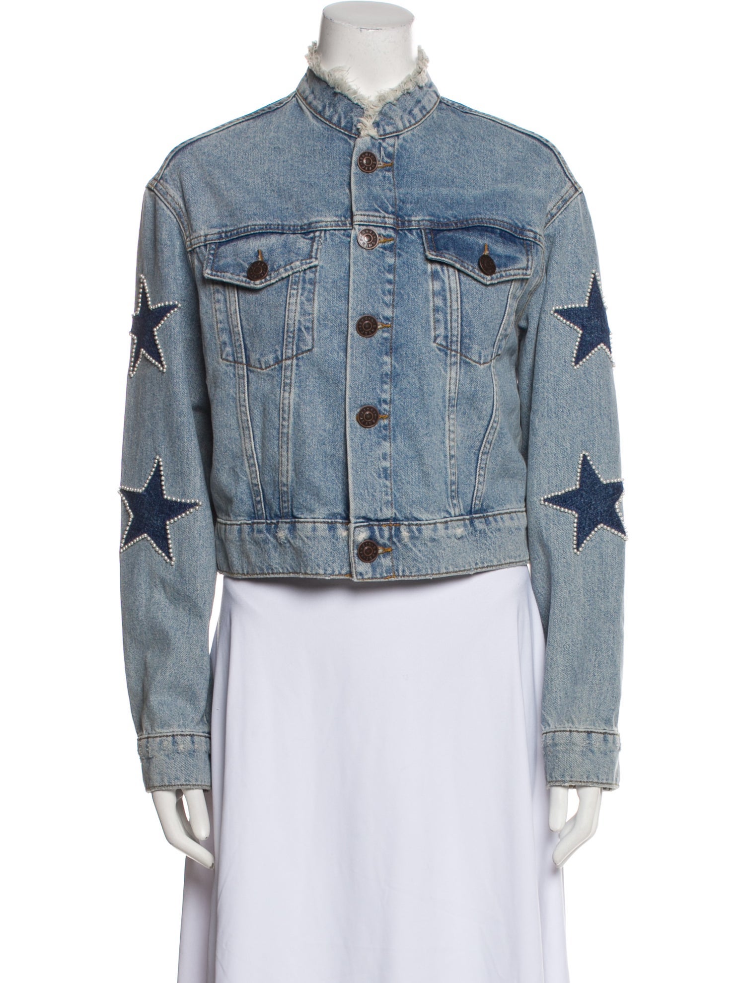 Sandro Denim Jacket - Blue Jackets, Clothing - WS2164703 | The RealReal