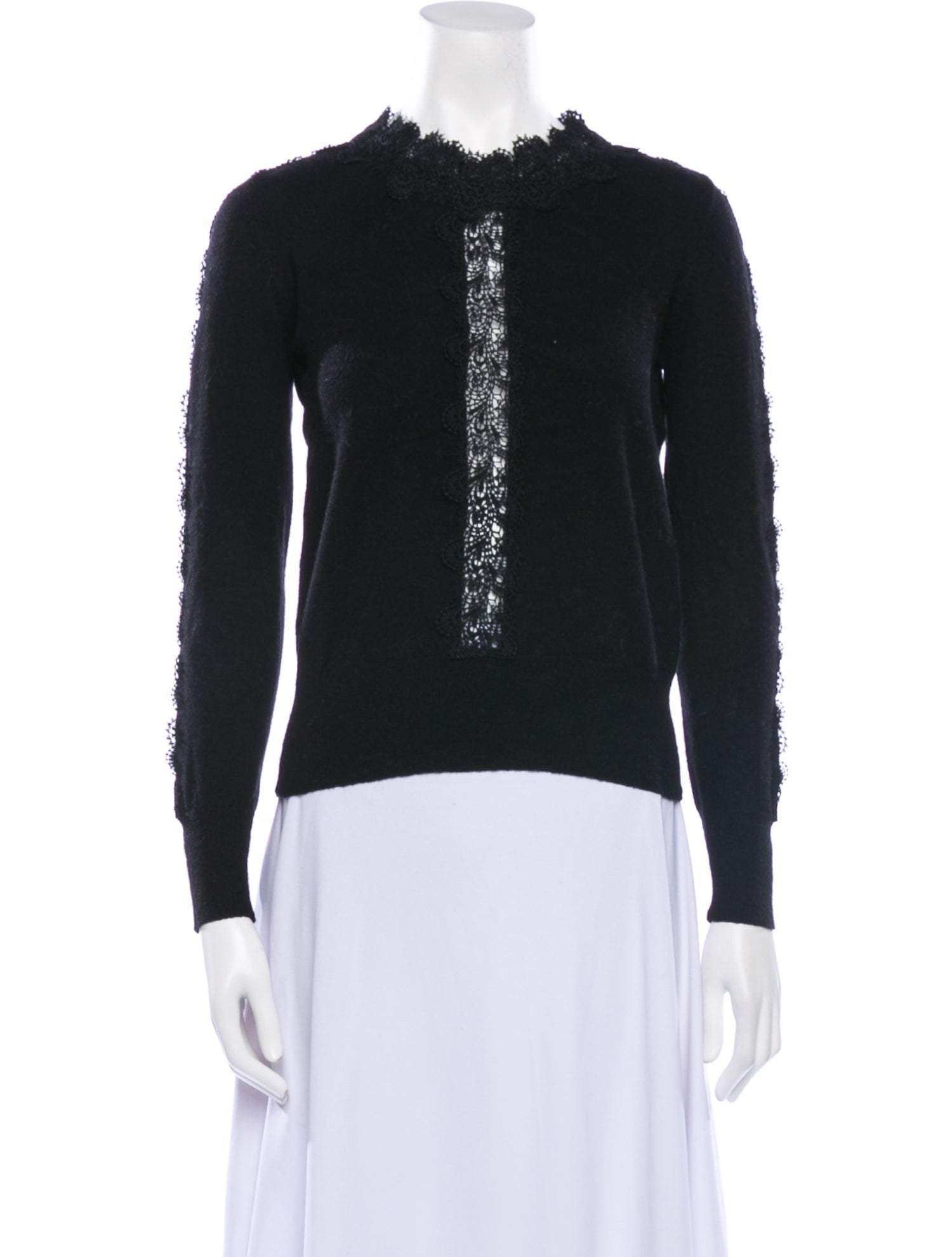 Sandro Crew Neck Sweater - Black Knitwear, Clothing - WS2165639 | The ...