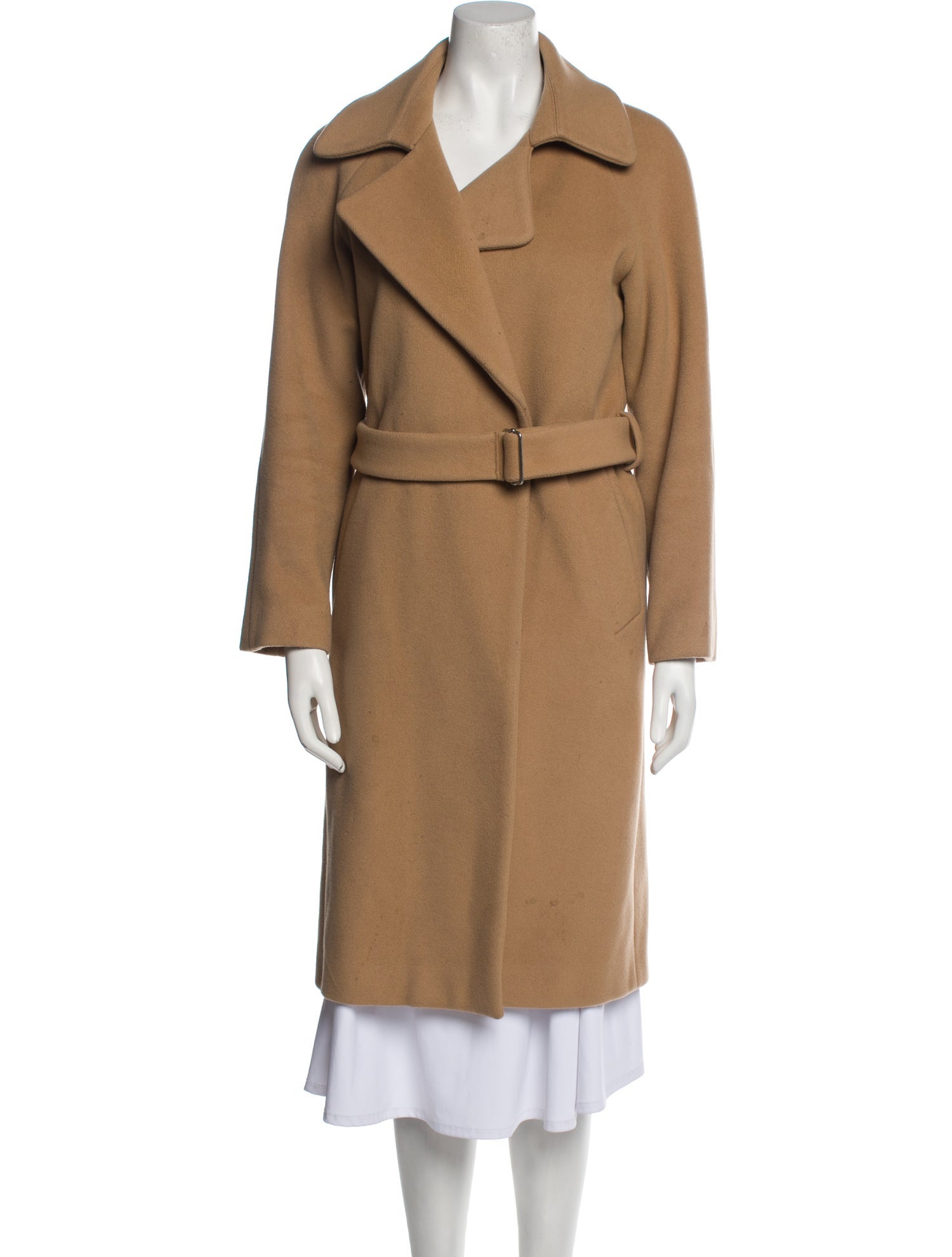 Sandro Virgin Wool Trench Coat - Neutrals Coats, Clothing - WS2172582 | The RealReal