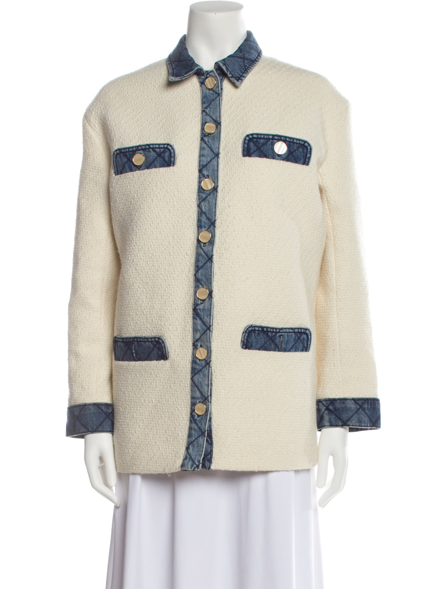 Sandro Printed Jacket - Neutrals Jackets, Clothing - WS2173975 | The ...