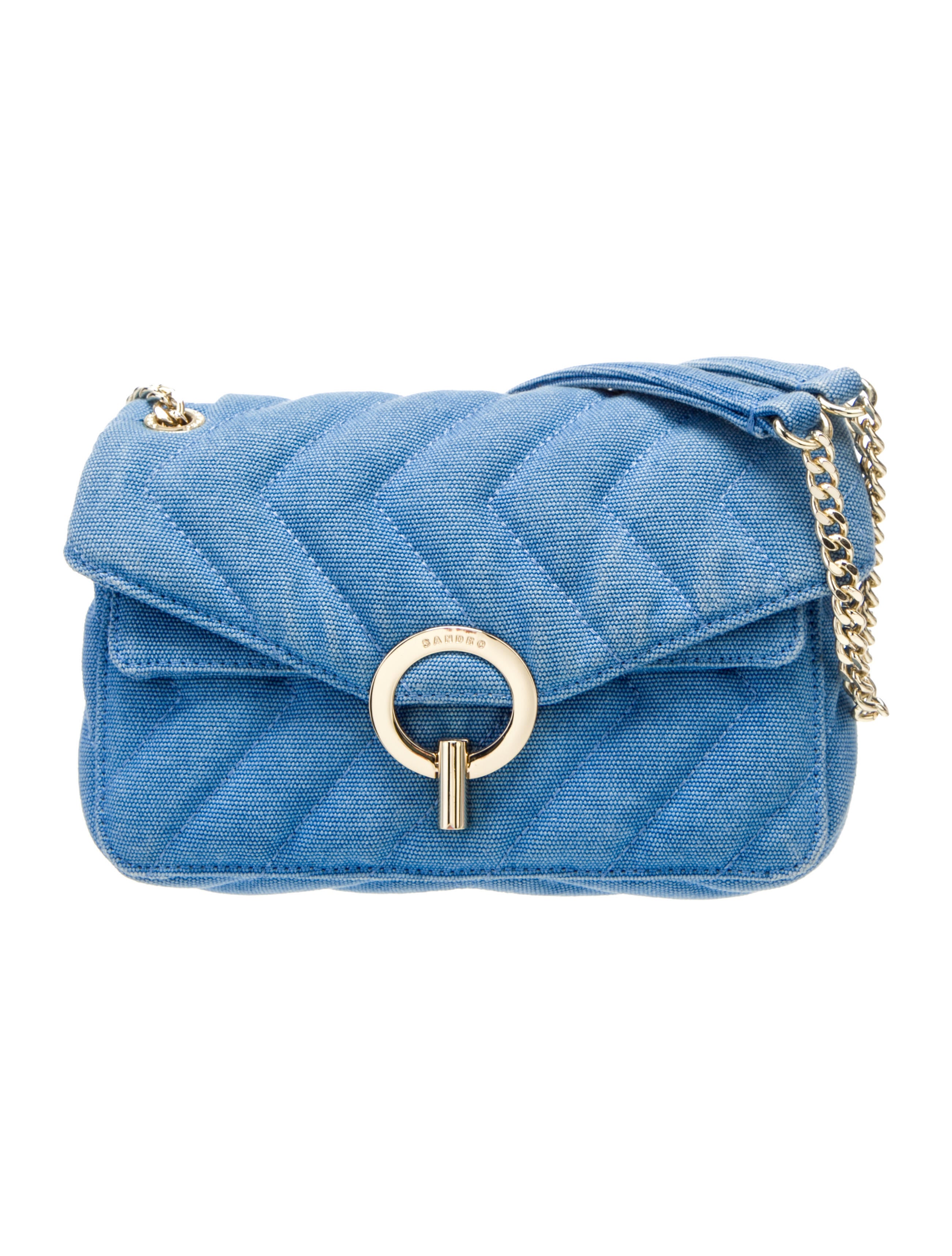 Sandro Denim Shoulder Bag - Blue Shoulder Bags, Handbags - WS2178375 ...