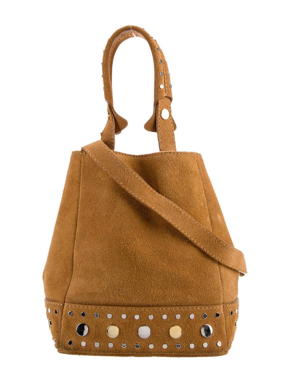 Sandro Suede Shoulder Bag - Brown Shoulder Bags, Handbags - WS2178700 ...