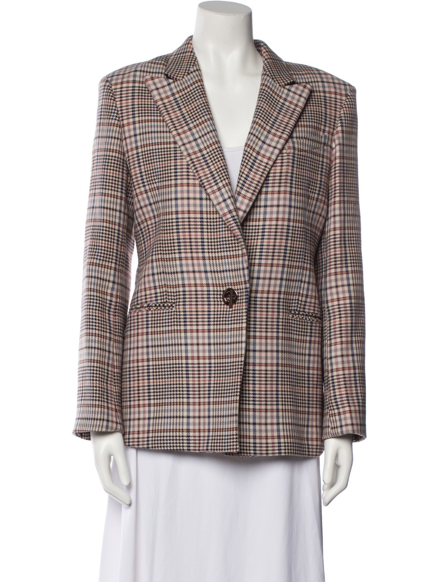 Veronica Beard Plaid Print Blazer - Jackets, Clothing | The RealReal