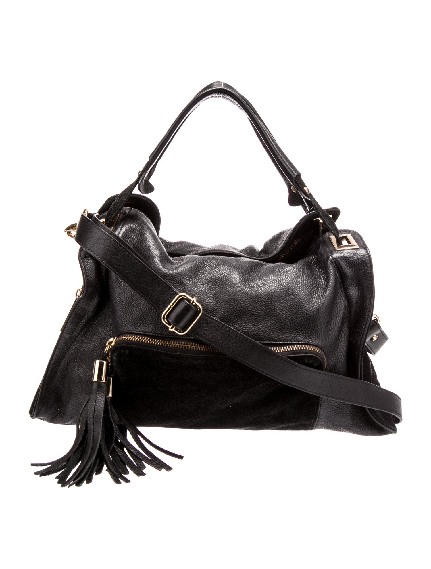 Sandro Leather Top Handle Bag - Black Handle Bags, Handbags - WS2181361 ...