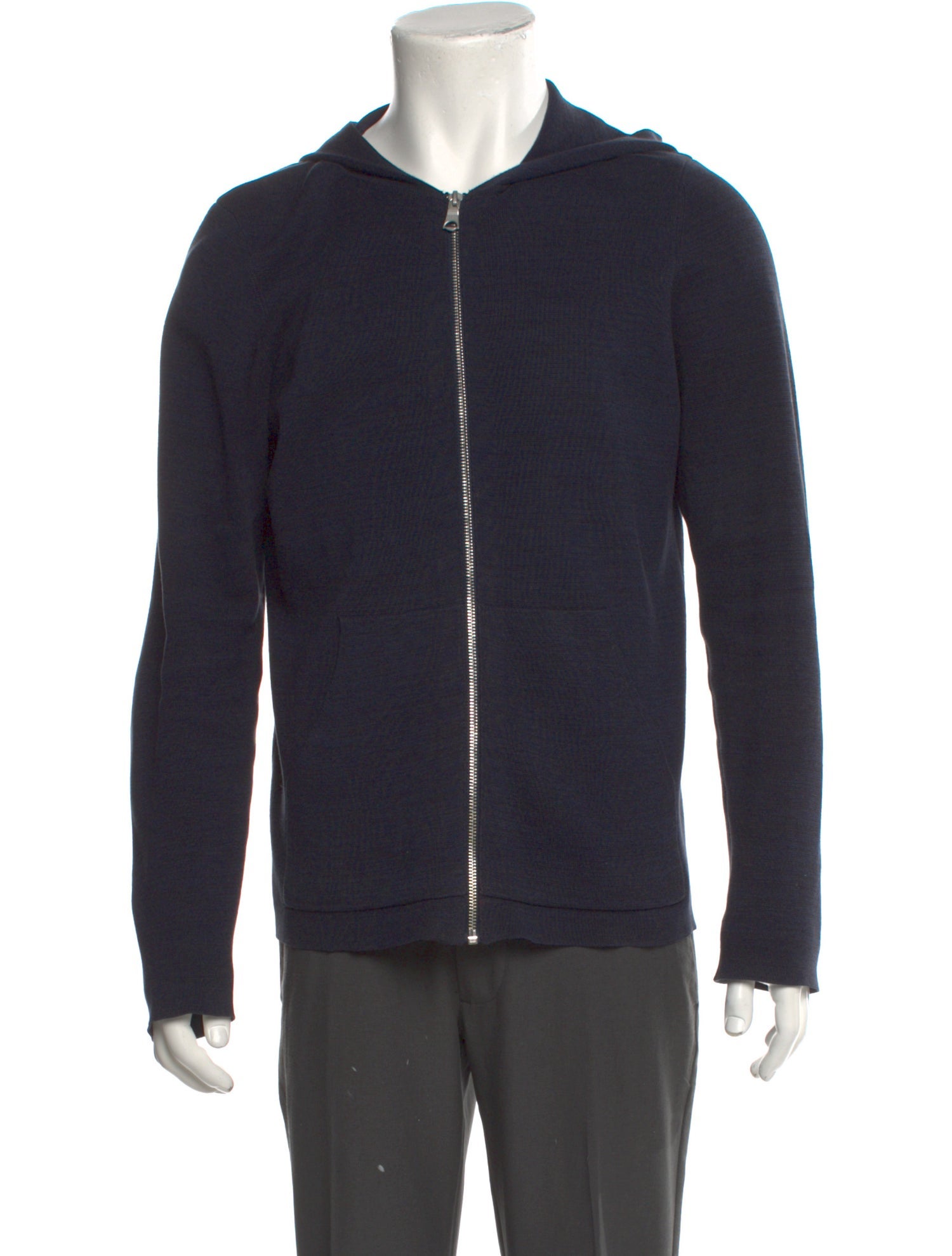 Sandro Crew Neck Long Sleeve Sweatshirt - Blue Sweatshirts & Hoodies ...