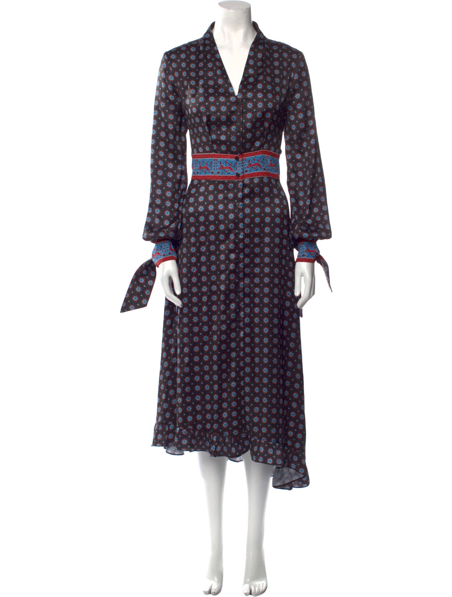 Sandro Silk Midi Length Dress - Black Dresses, Clothing - WS2184497 ...