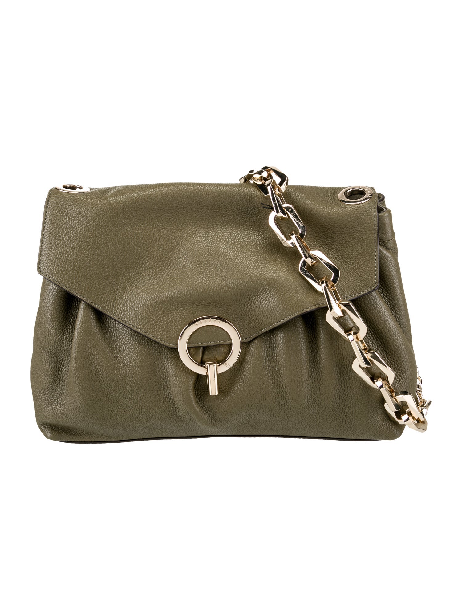 Sandro Leather Shoulder Bag - Green Shoulder Bags, Handbags - WS2188451 ...