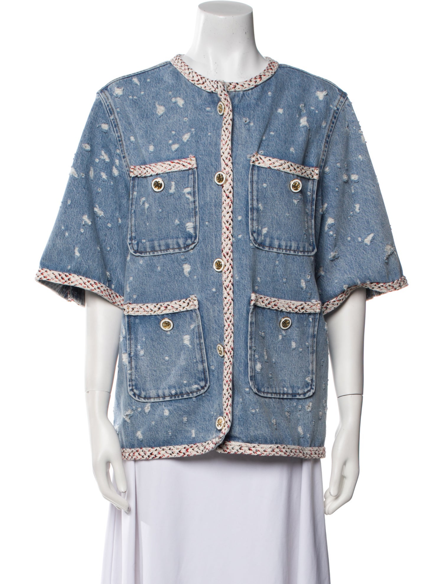 Sandro Denim Jacket - Blue Jackets, Clothing - WS2188654 | The RealReal
