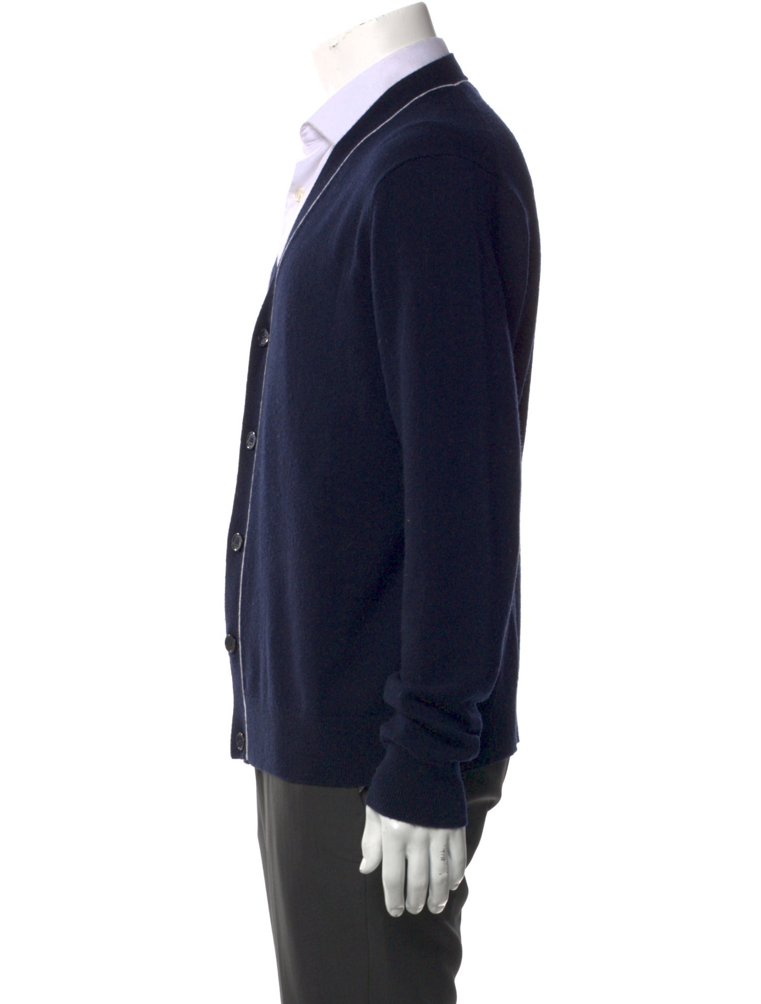 Sandro Wool V-Neck Cardigan - Blue Sweaters, Clothing - WS2189130 | The ...
