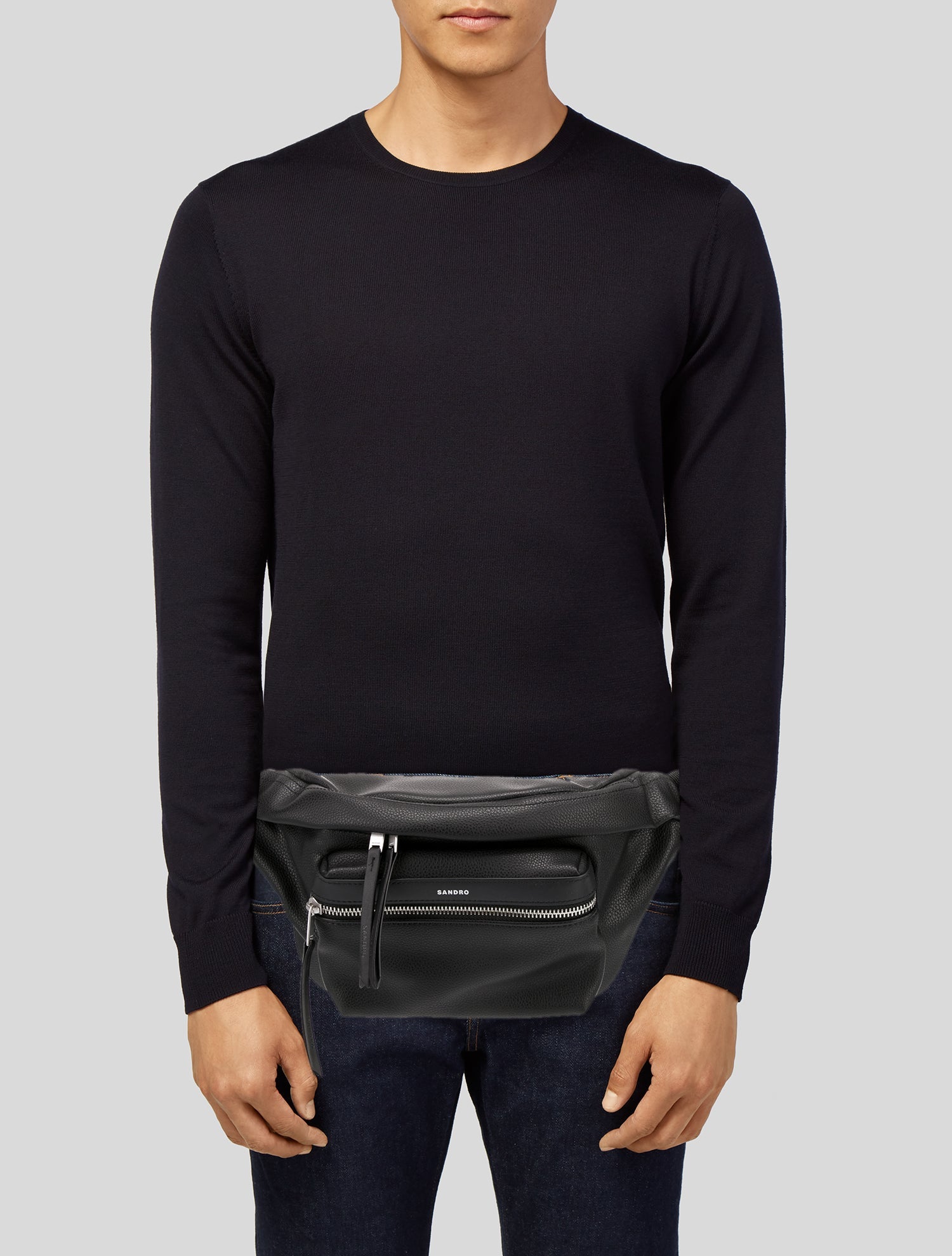 Sandro Leather Belt Bag - Black Waist Bags, Bags - WS2190064 | The RealReal