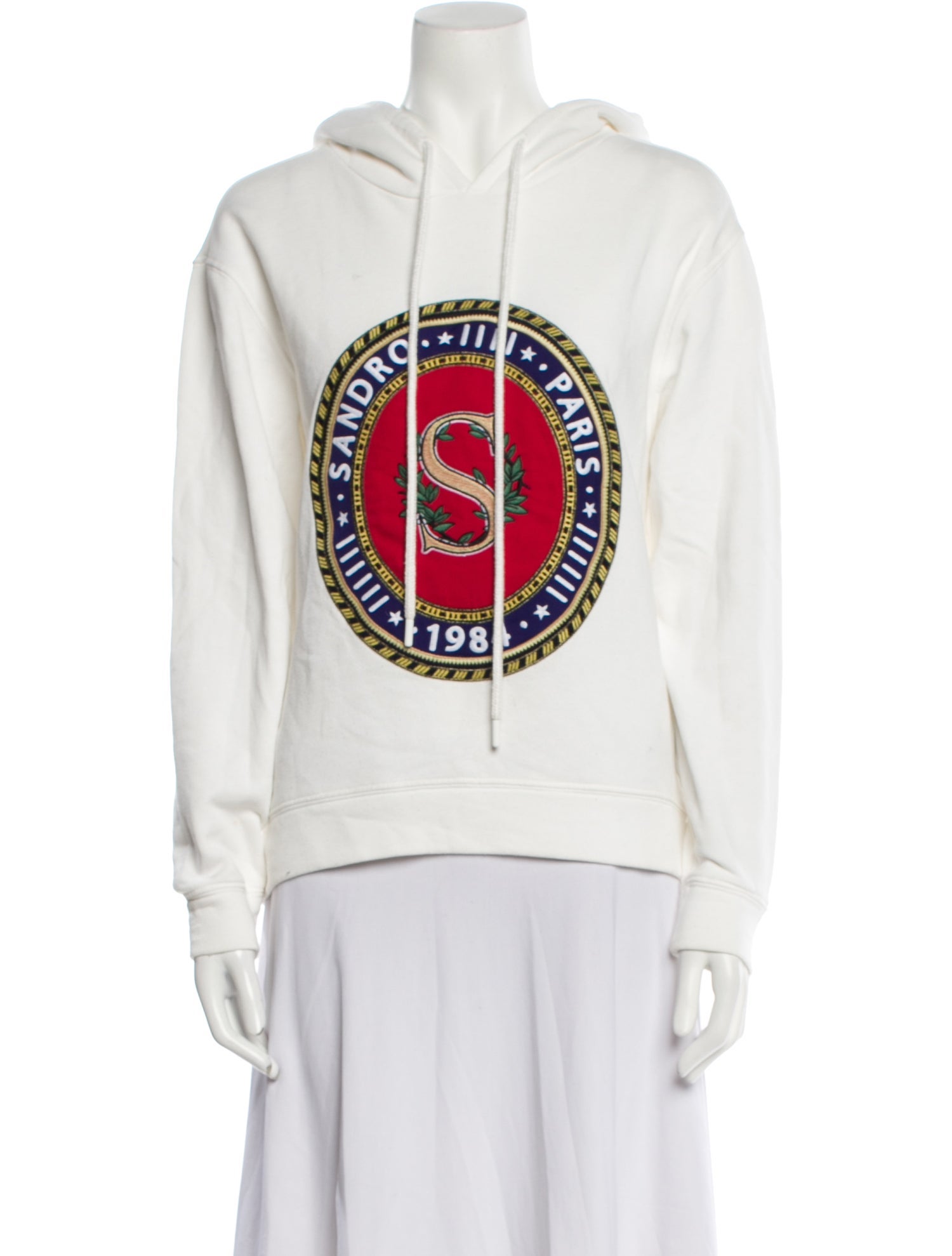 Sandro Graphic Print Crew Neck Sweatshirt - White Tops, Clothing ...