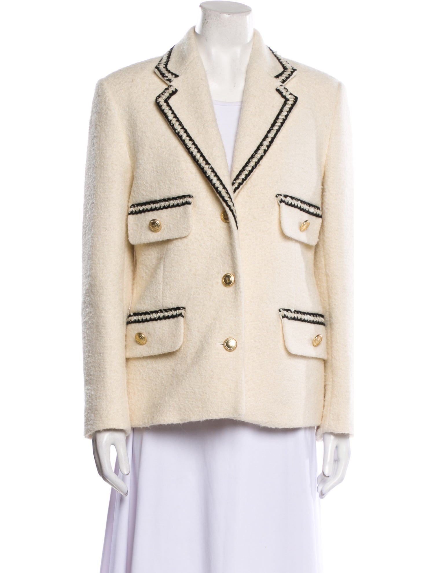 Sandro Blazer - Neutrals Jackets, Clothing - WS2194521 | The RealReal