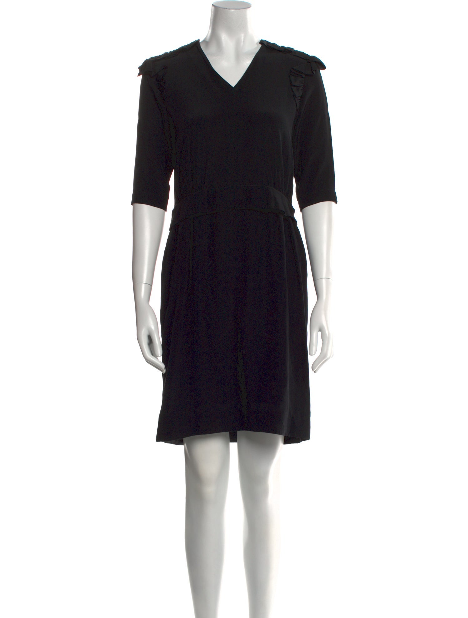 Sandro Silk Mini Dress - Black Dresses, Clothing - WS2201170 | The RealReal