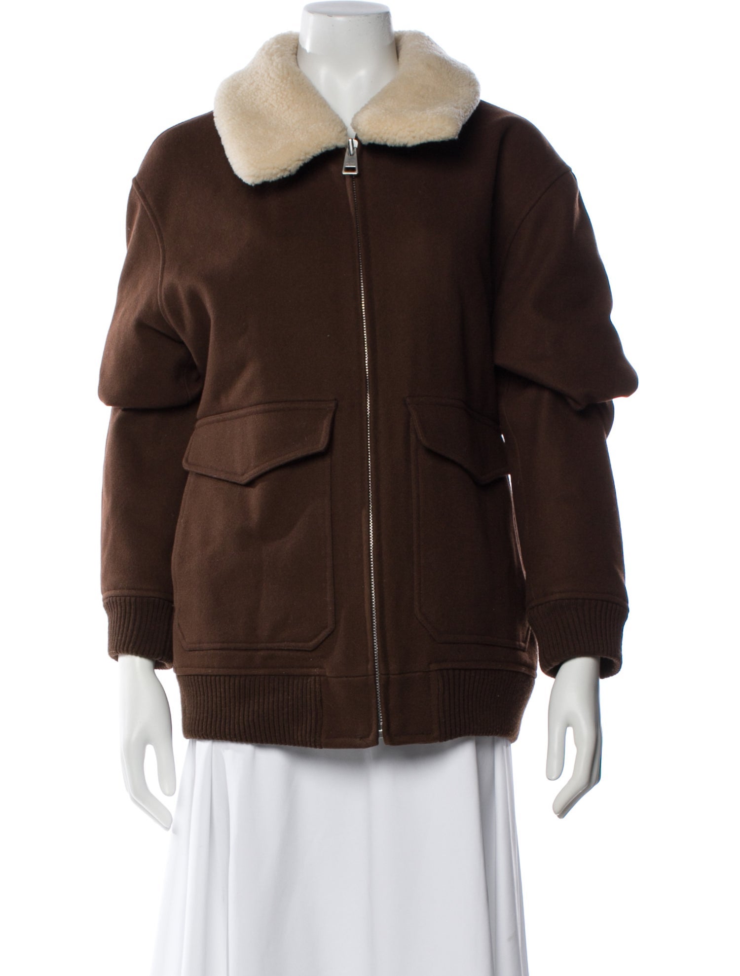 Sandro Wool Jacket - Brown Jackets, Clothing - WS2213739 | The RealReal