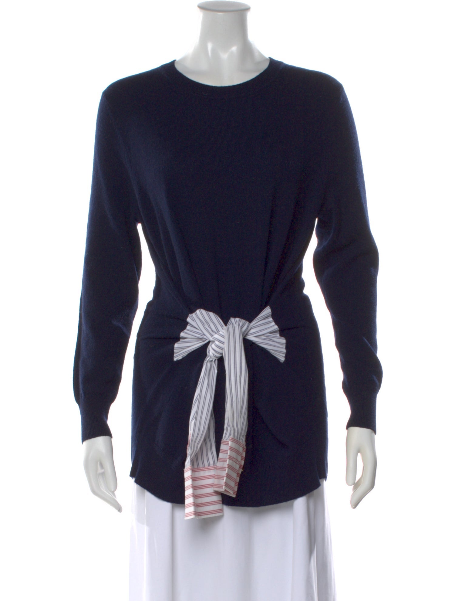 Sandro Wool Striped Sweater - Blue Knitwear, Clothing - WS2223549 | The ...