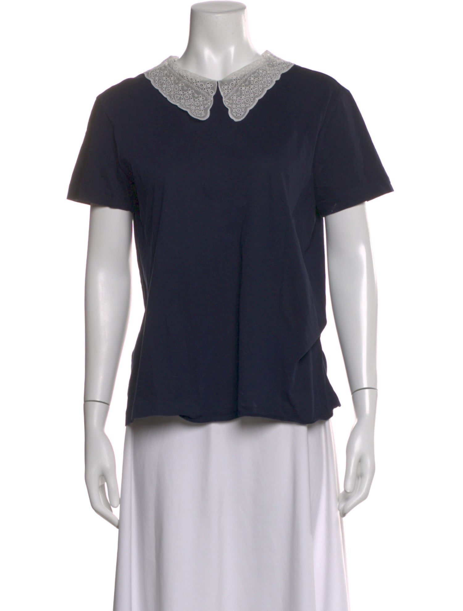 Sandro Short Sleeve T-Shirt - Blue Tops, Clothing - WS2223650 | The ...