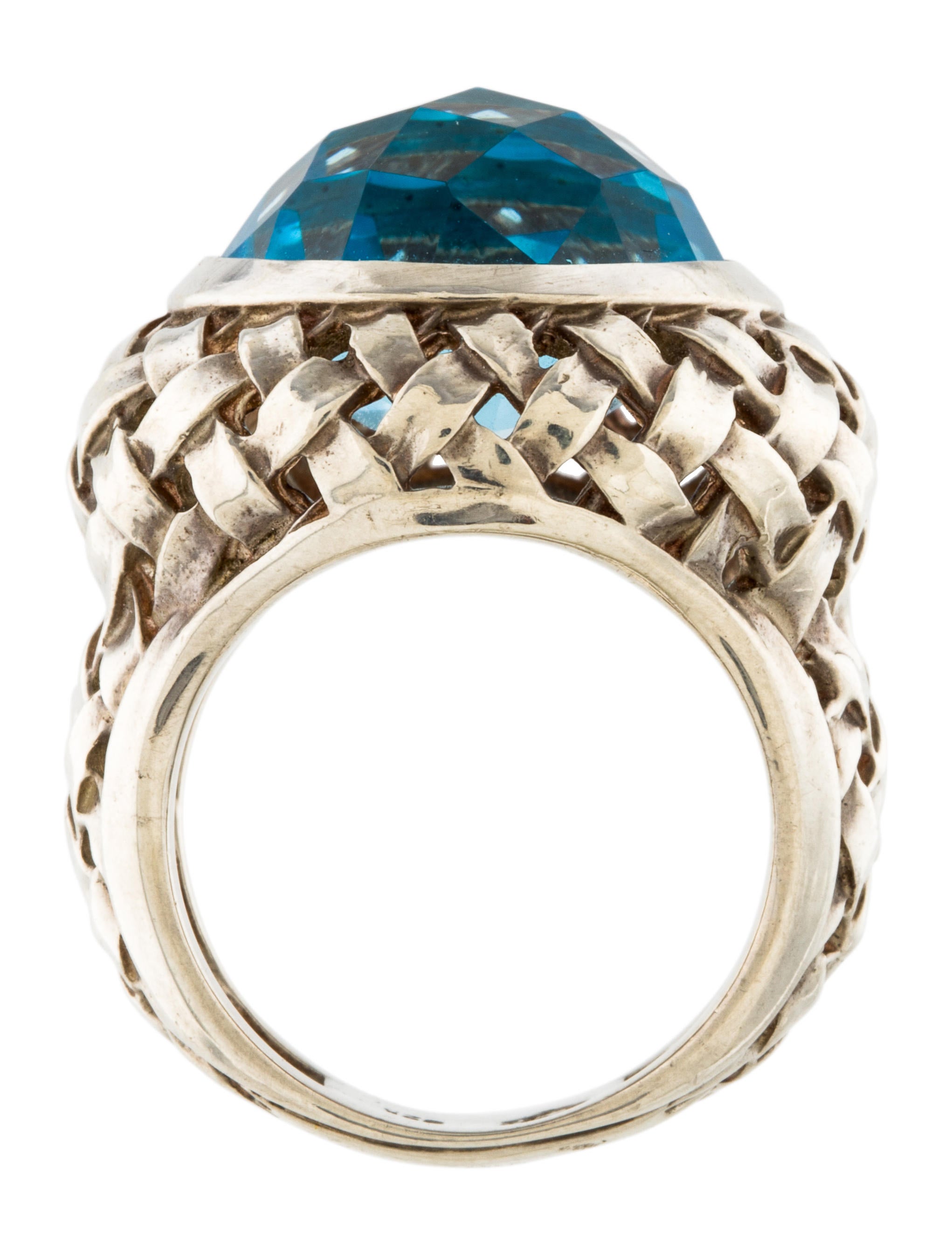 Slane Topaz Basket Weave Ring - Rings - WS520437 | The RealReal