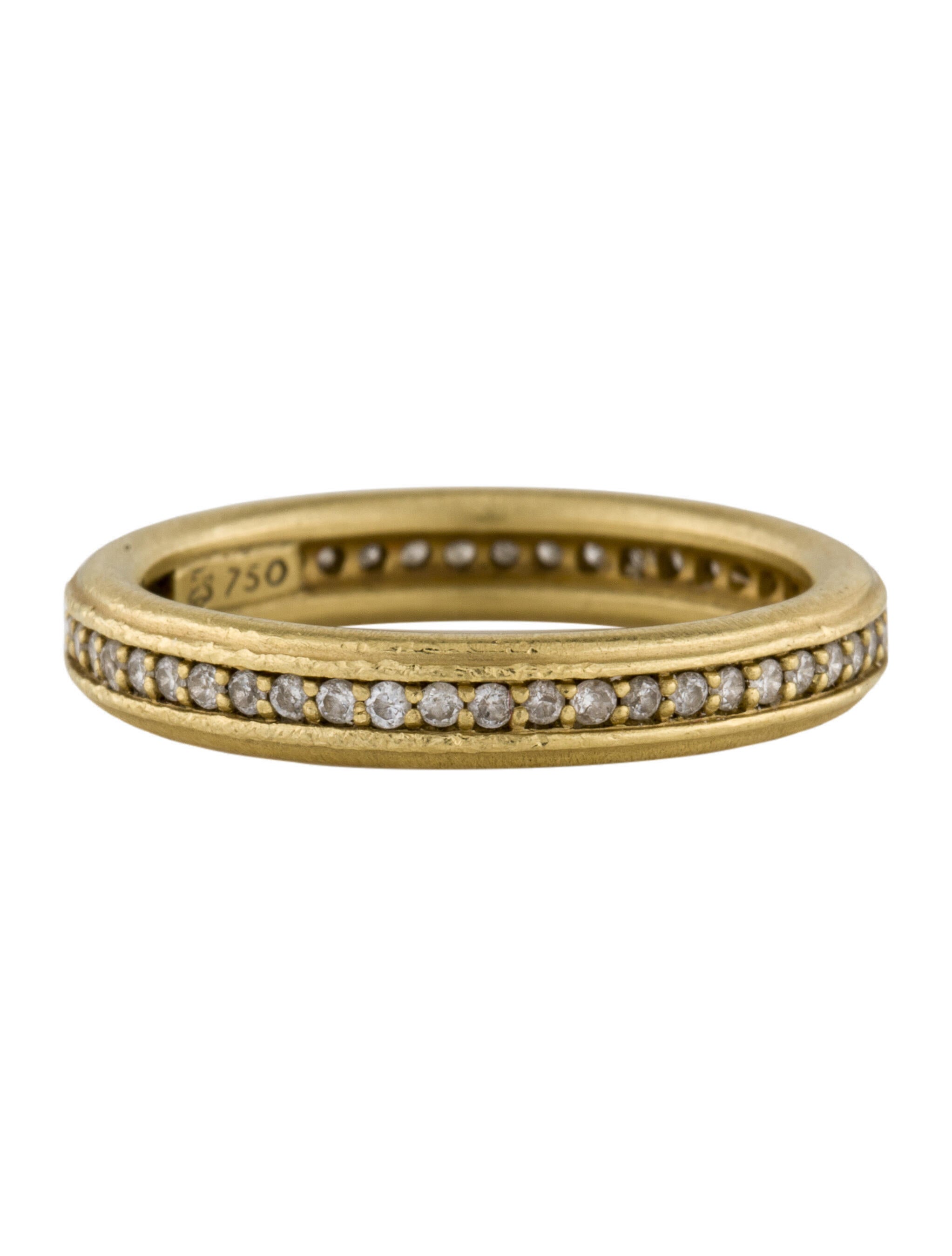 Slane 18K Diamond Eternity Band - 18K Yellow Gold Band, Rings ...