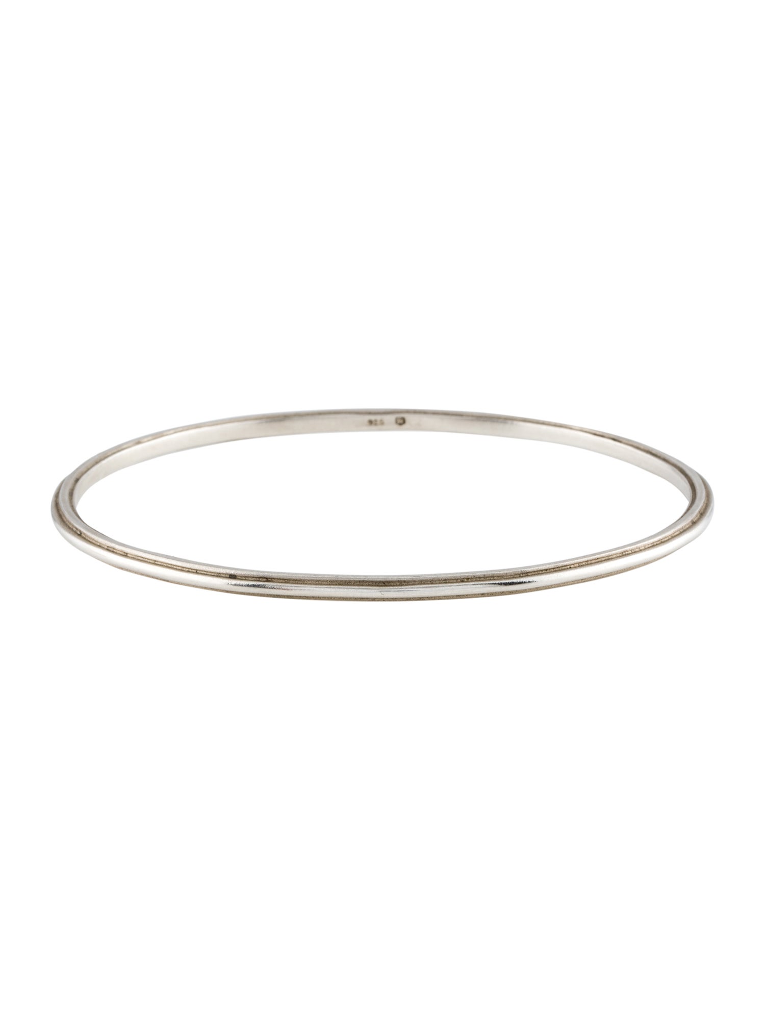 Slane Ridged Bangle - Sterling Silver Bangle, Bracelets - WS522307 | The RealReal