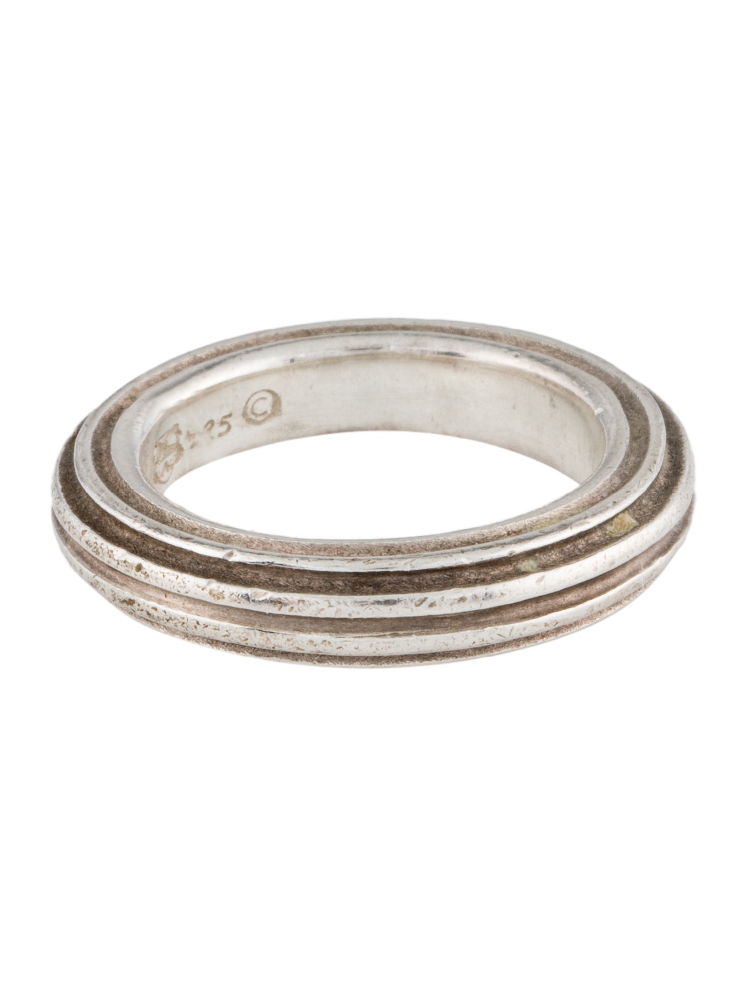 Slane Ridged Band Ring - Sterling Silver Band, Rings - WS522334 | The ...