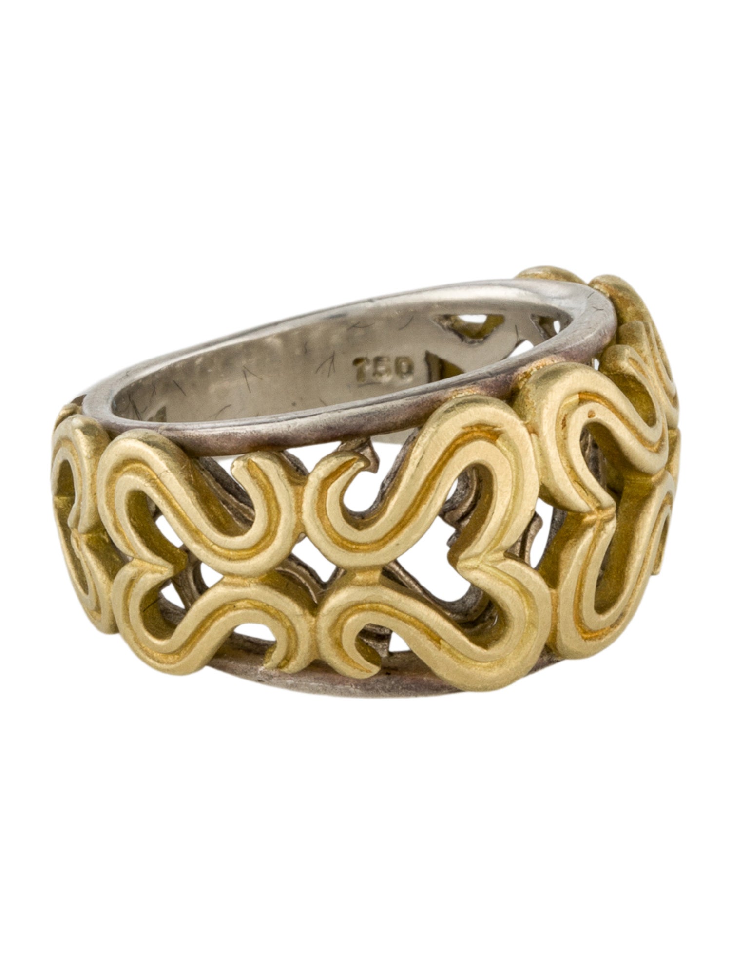 Slane Two-Tone Ring - 18K Yellow Gold Band, Rings - WS522380 | The RealReal