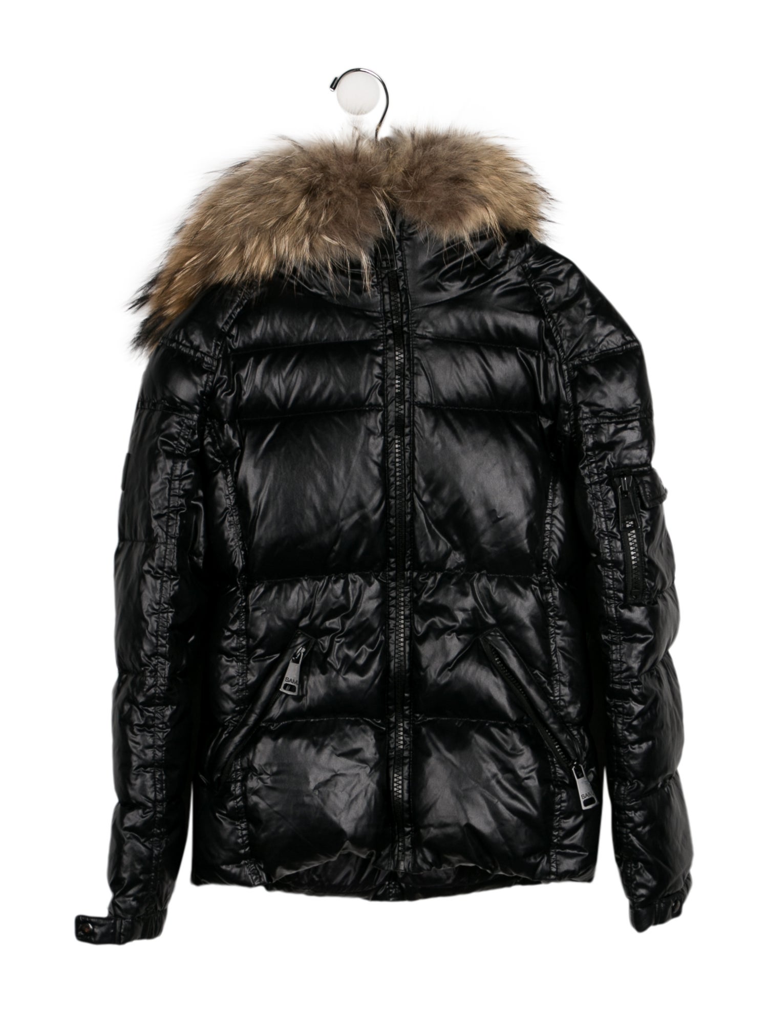 SAM. Girls Nylon Puffer Jacket - Black Sizes 7-16, Girls - WSAMM26710 ...