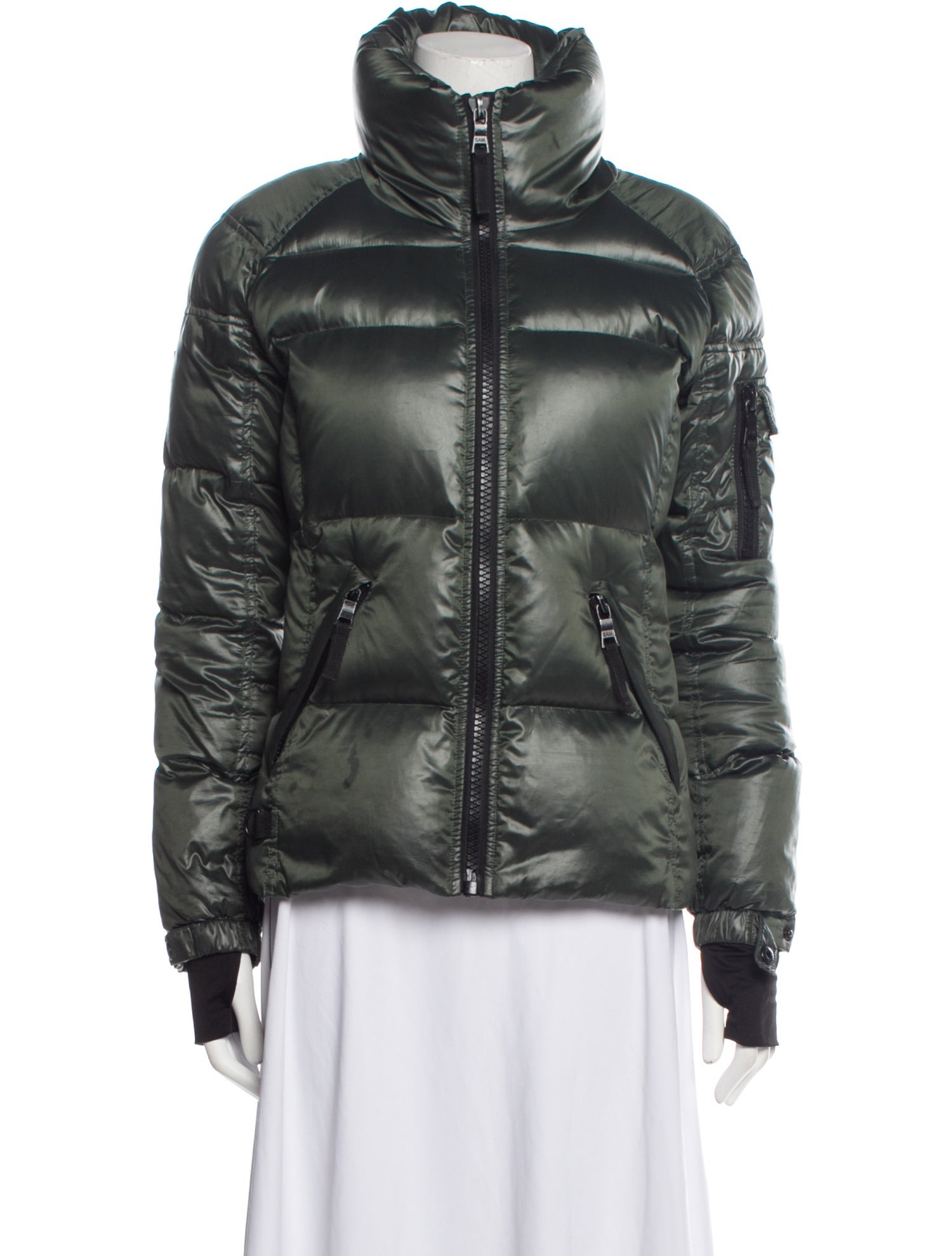 SAM. Down Jacket - Green Jackets, Clothing - WSAMM26857 | The RealReal