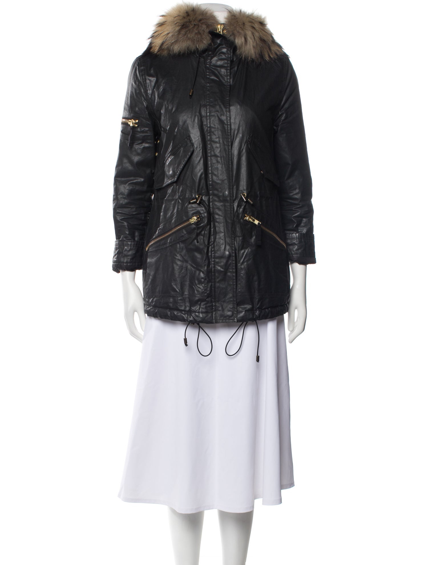 SAM. Fur Coat - Black Coats, Clothing - WSAMM27508 | The RealReal