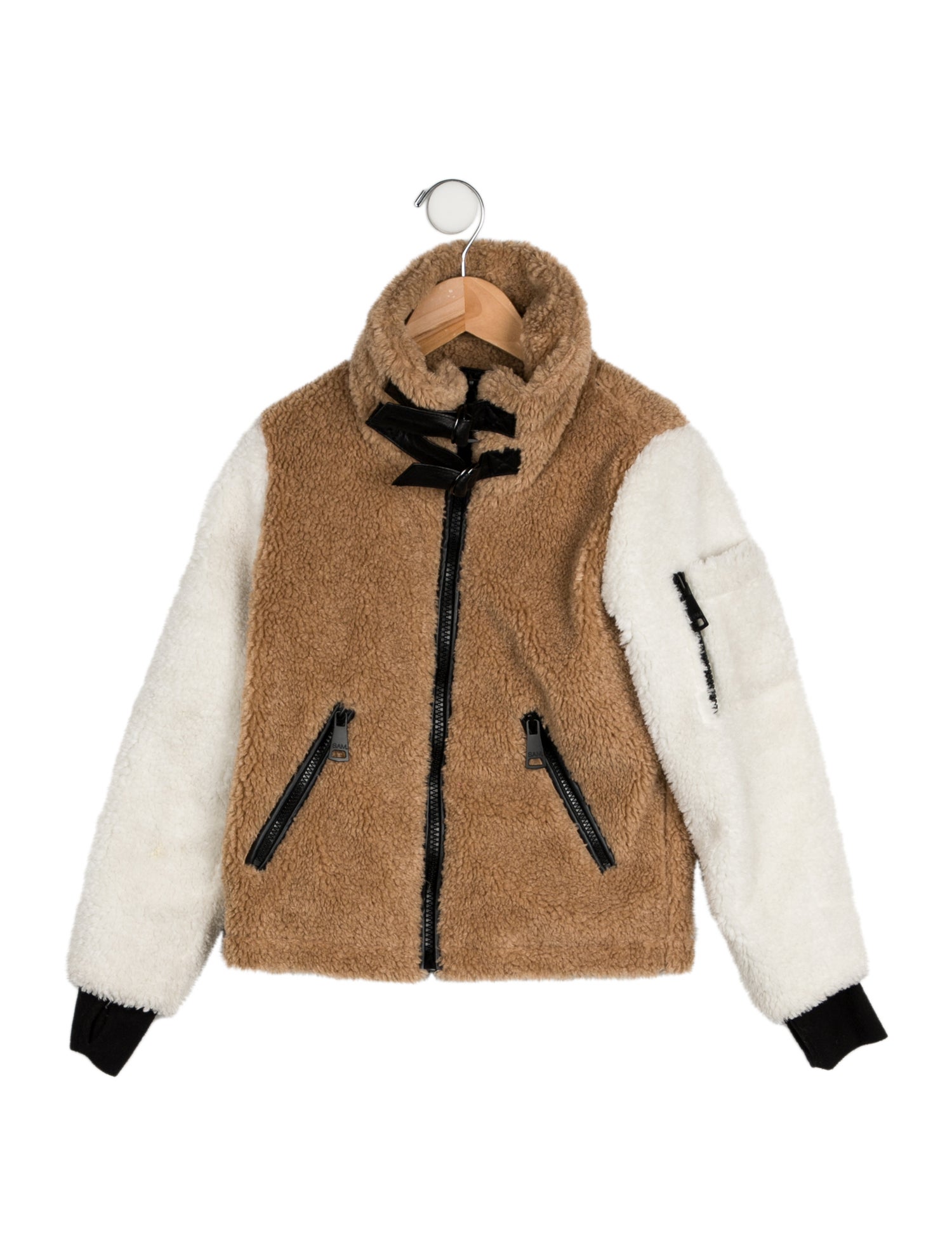 SAM. Girls' Shearling Casual Jacket - Black Sizes 7-16, Girls ...