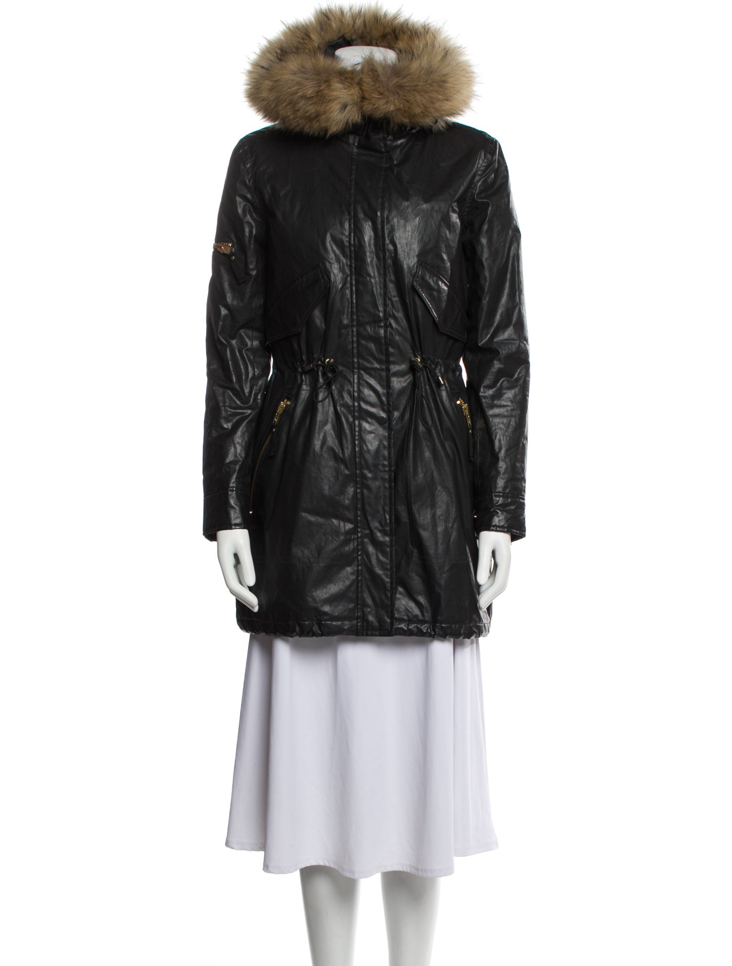 SAM. Fur Coat - Black Coats, Clothing - WSAMM28402 | The RealReal