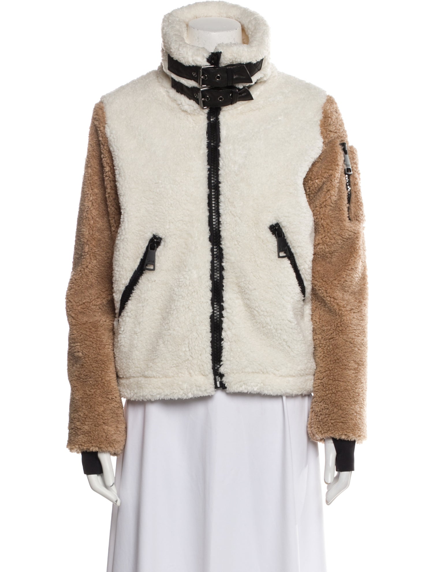 SAM. Printed Faux Fur Jacket - Neutrals Jackets, Clothing - WSAMM28549 ...