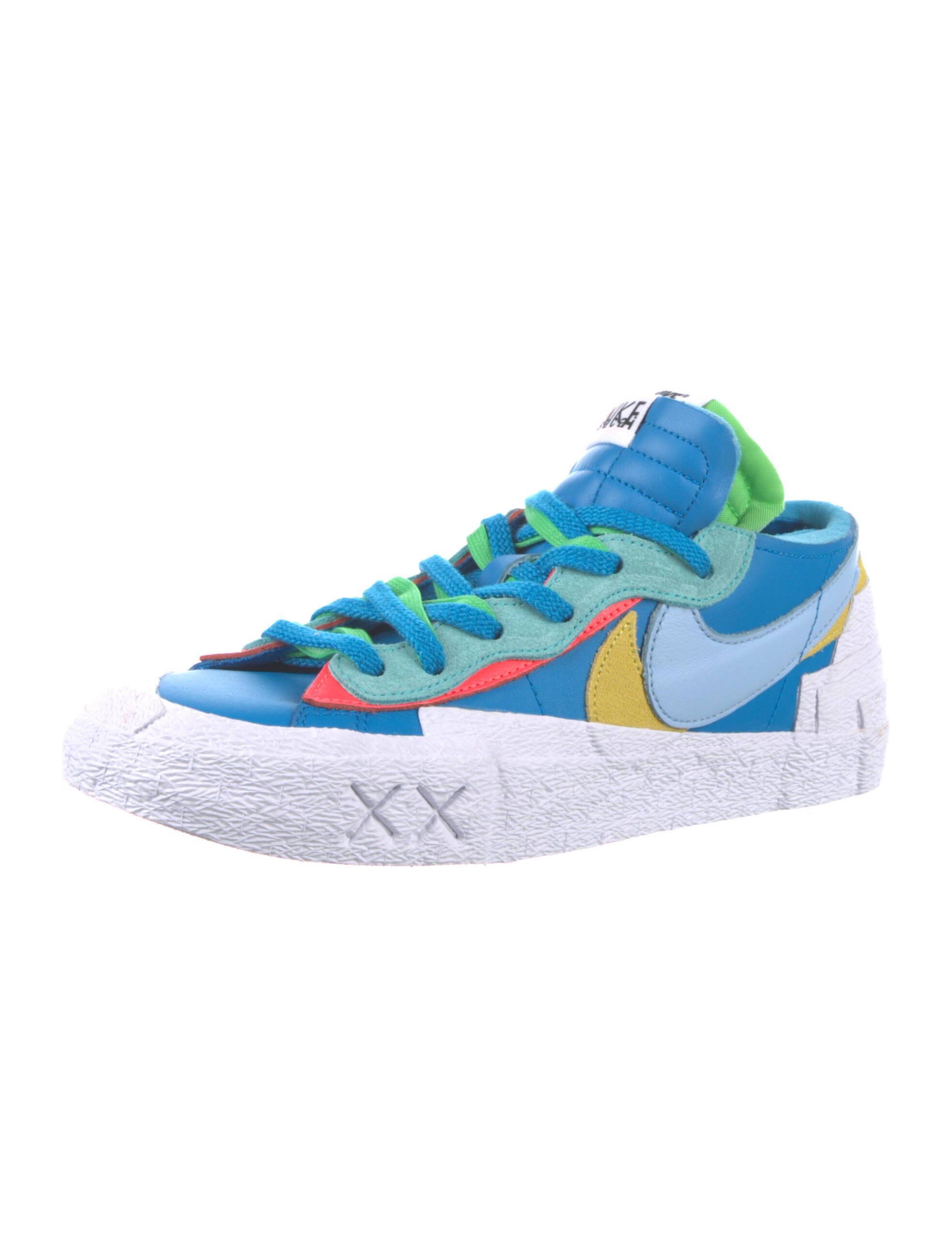 Sacai x Nike x Kaws Blazer Low 'Neptune Blue' Sneakers - Blue Sneakers ...