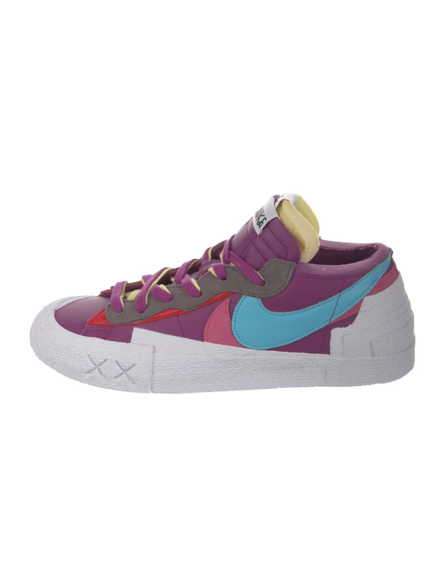 Sacai x Nike x Kaws Blazer Low Sneakers - Purple Sneakers, Shoes ...