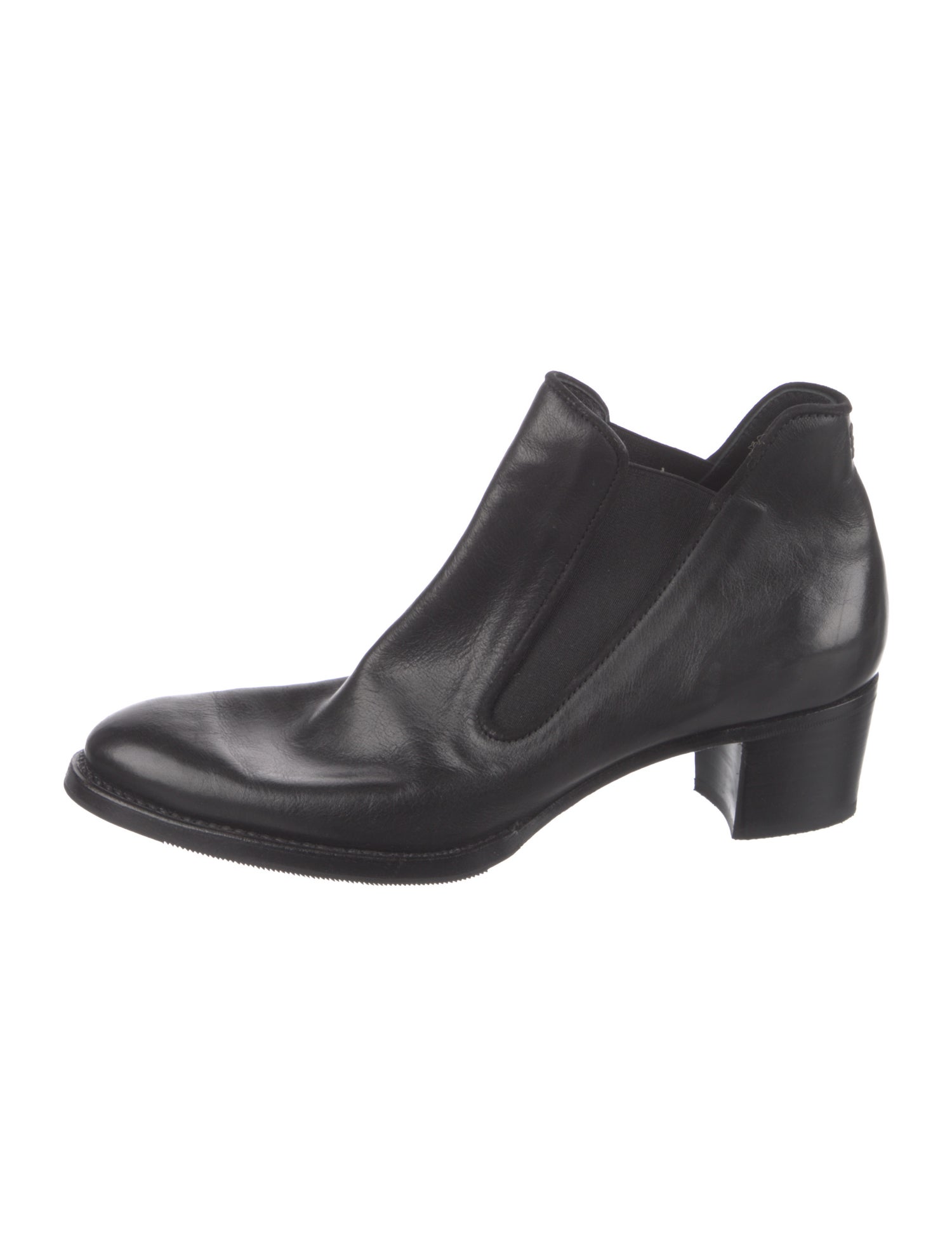 Sarah Flint Leather Chelsea Boots - Black Boots, Shoes - WSARA26460 ...