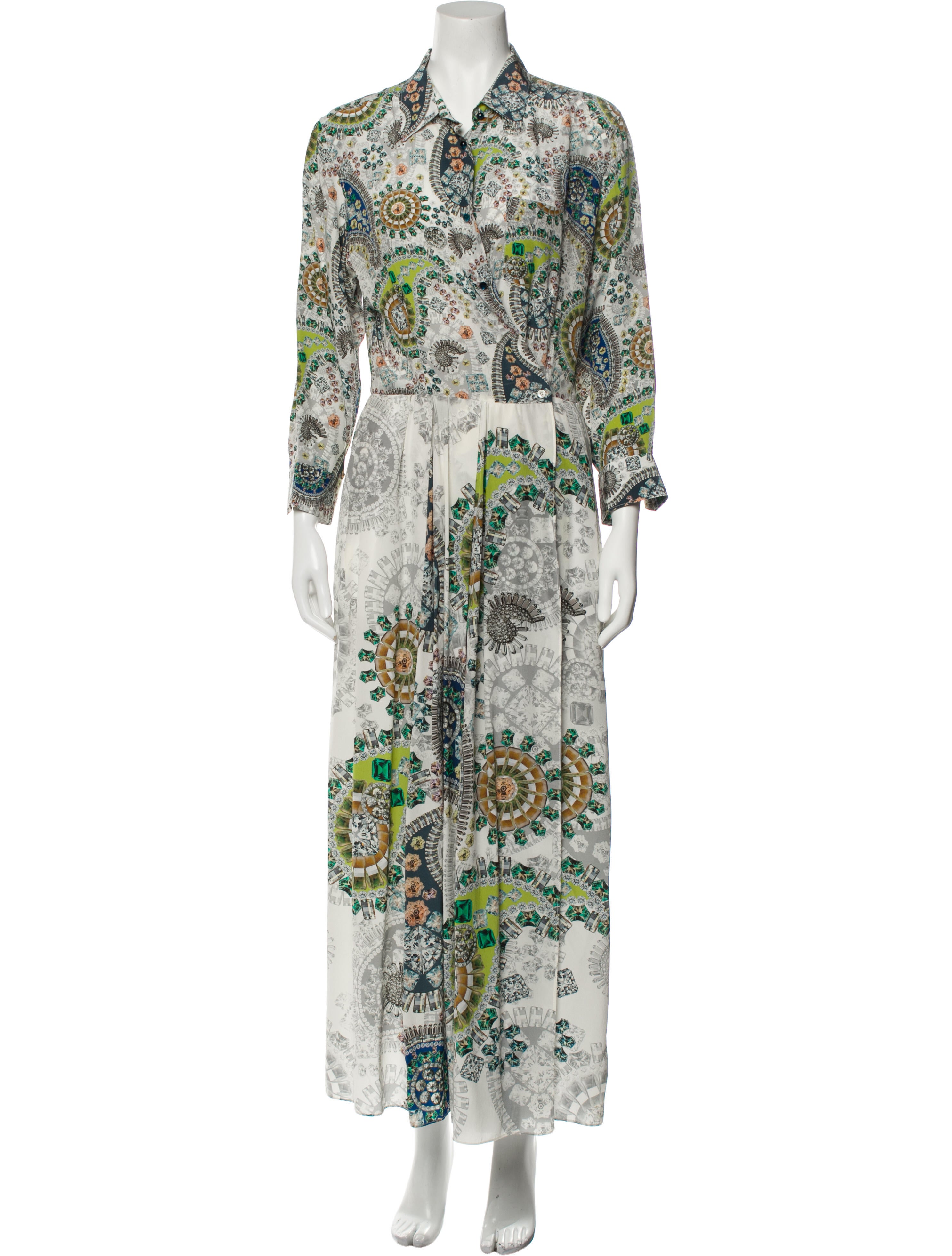 Sara Roka Silk Long Dress - Neutrals Dresses, Clothing - WSARO20690 ...