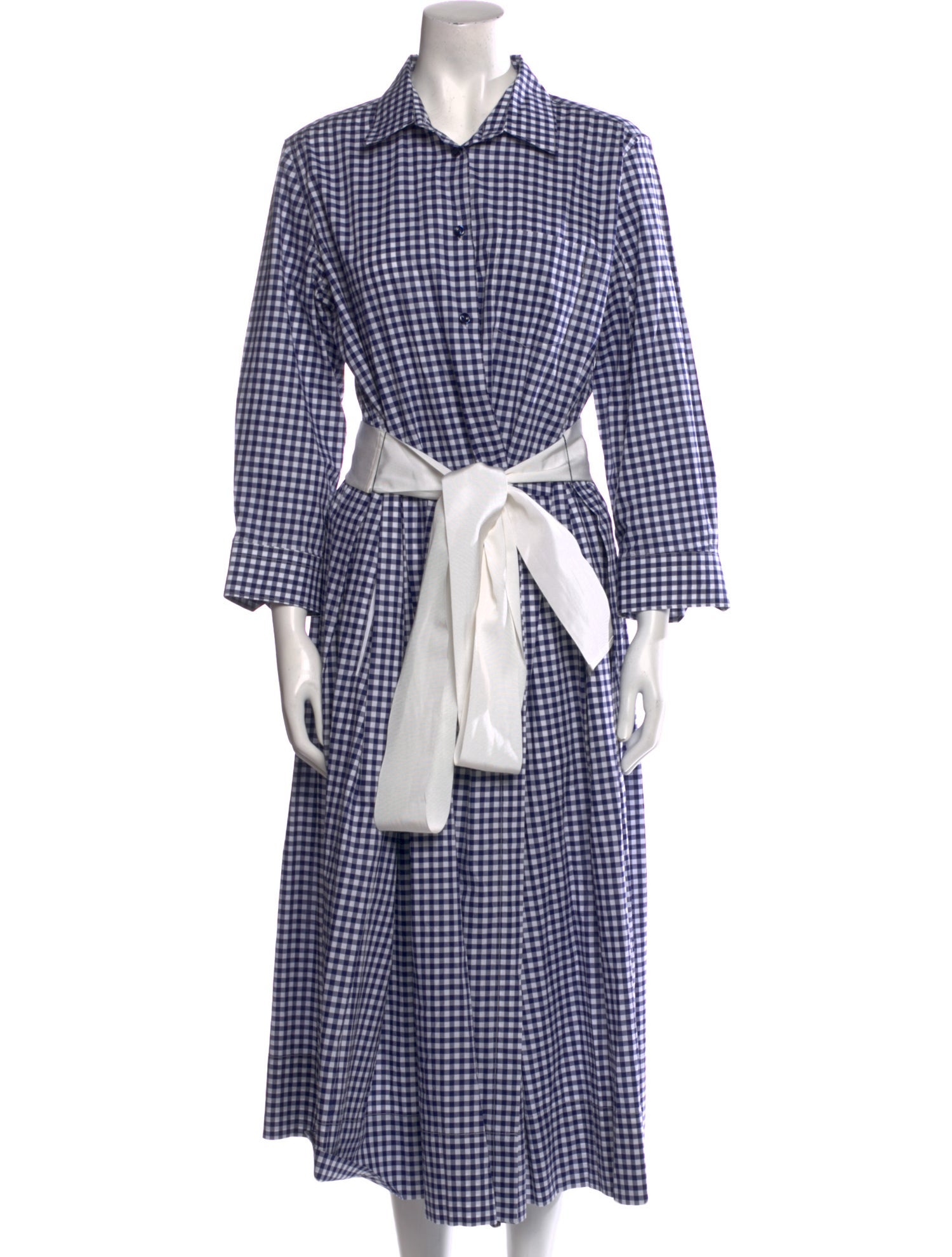 Sara Roka Plaid Print Midi Length Dress - Dresses, Clothing ...